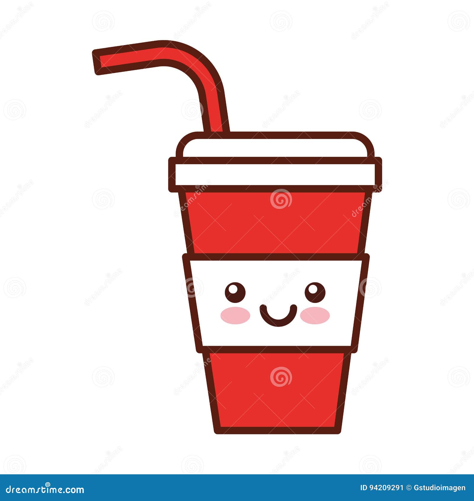 Plastic Cup Kawaii Character Stock Vector - Illustration of cooler ...