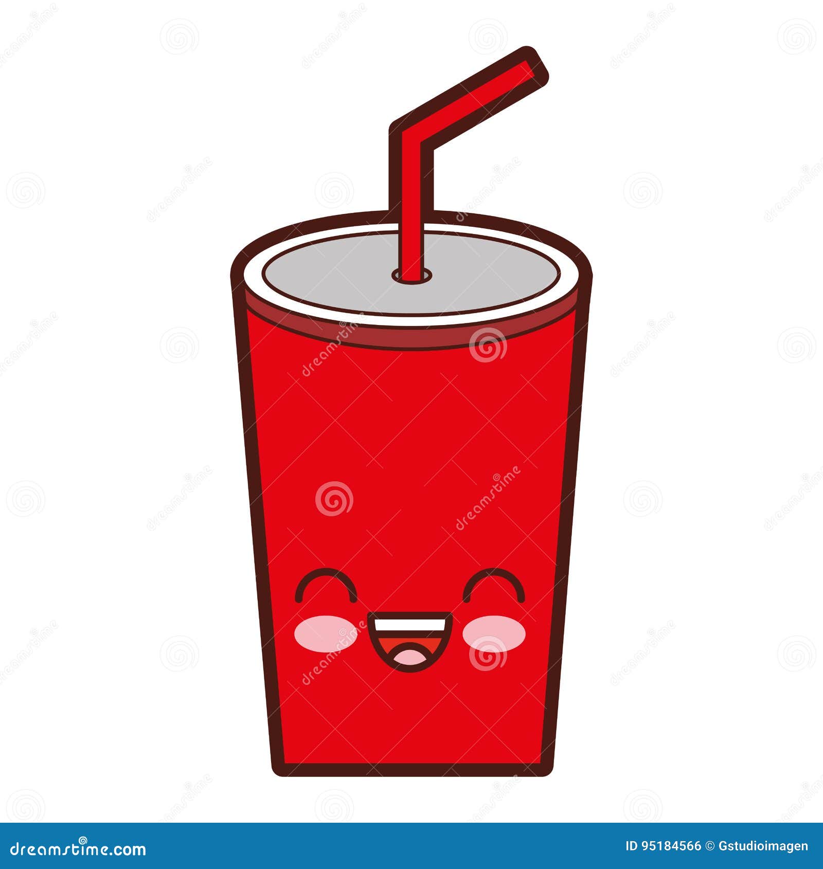 Plastic Cup Kawaii Character Stock Vector - Illustration of comic ...