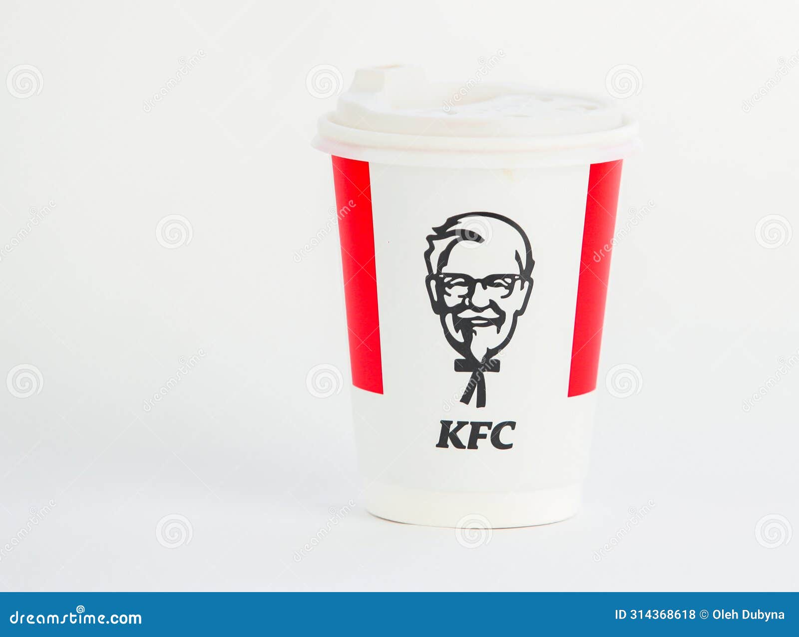 Plastic cup with KFC editorial stock photo. Image of fastfood - 314368618