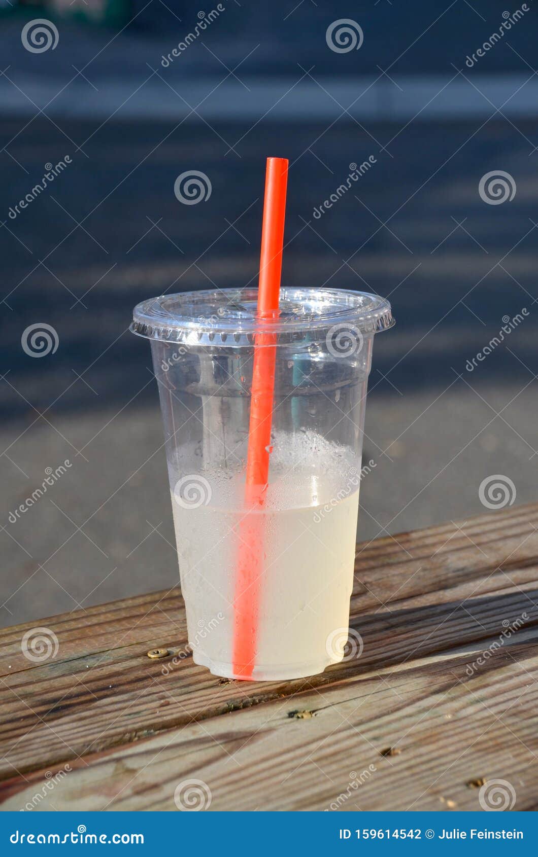 Lemonade in Plastic stock photo. Image of disposable - 159614542