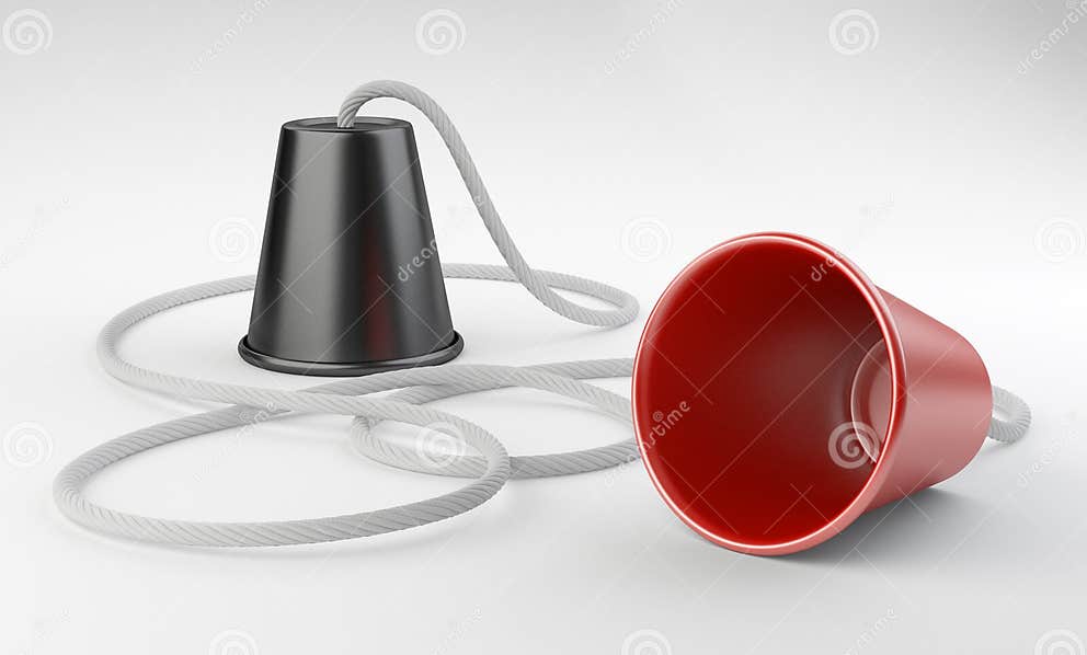 Plastic cup phone stock illustration. Illustration of phone - 48199603