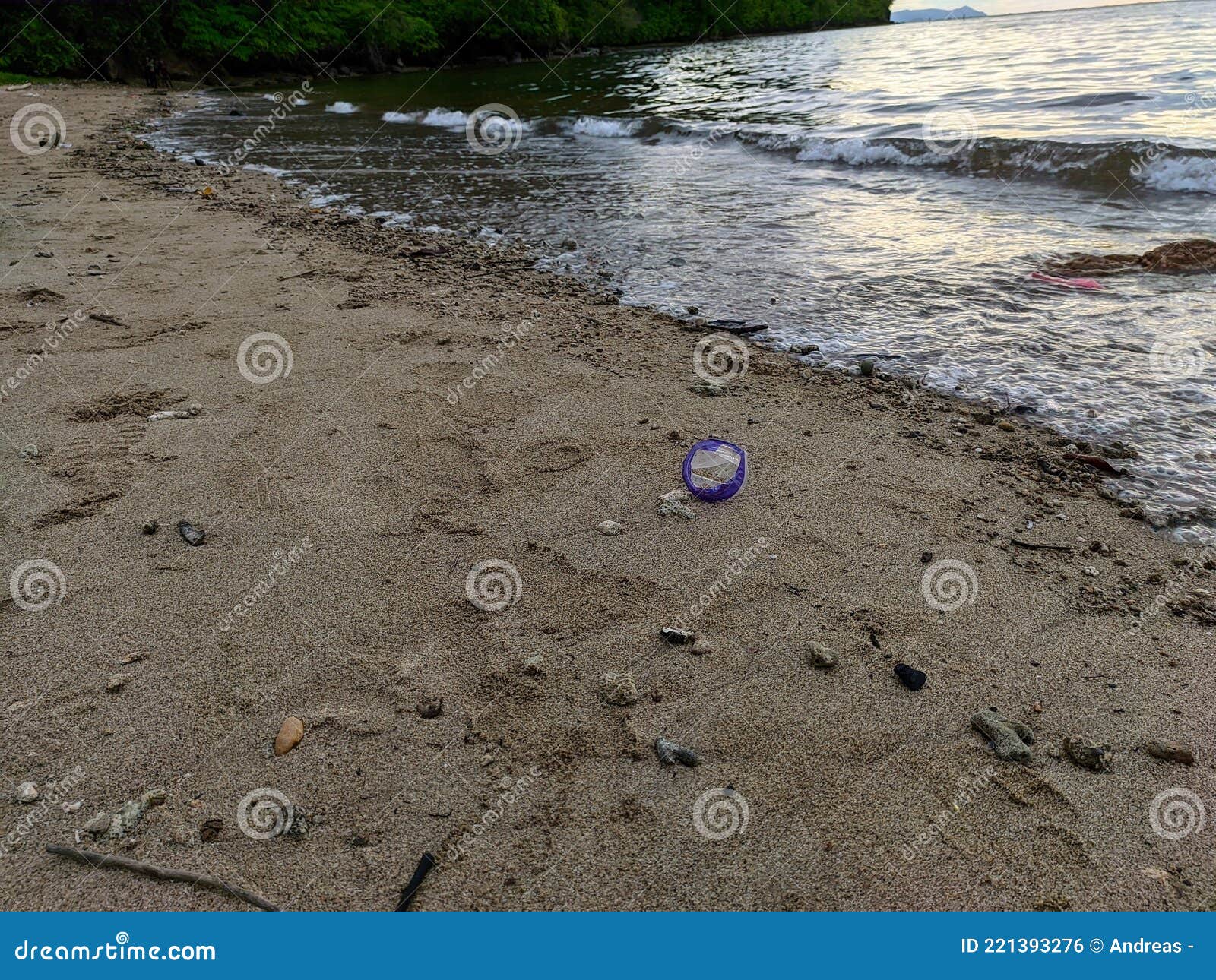 Plastic Cup Trash on the Beach Stock Photo - Image of polution, trash ...
