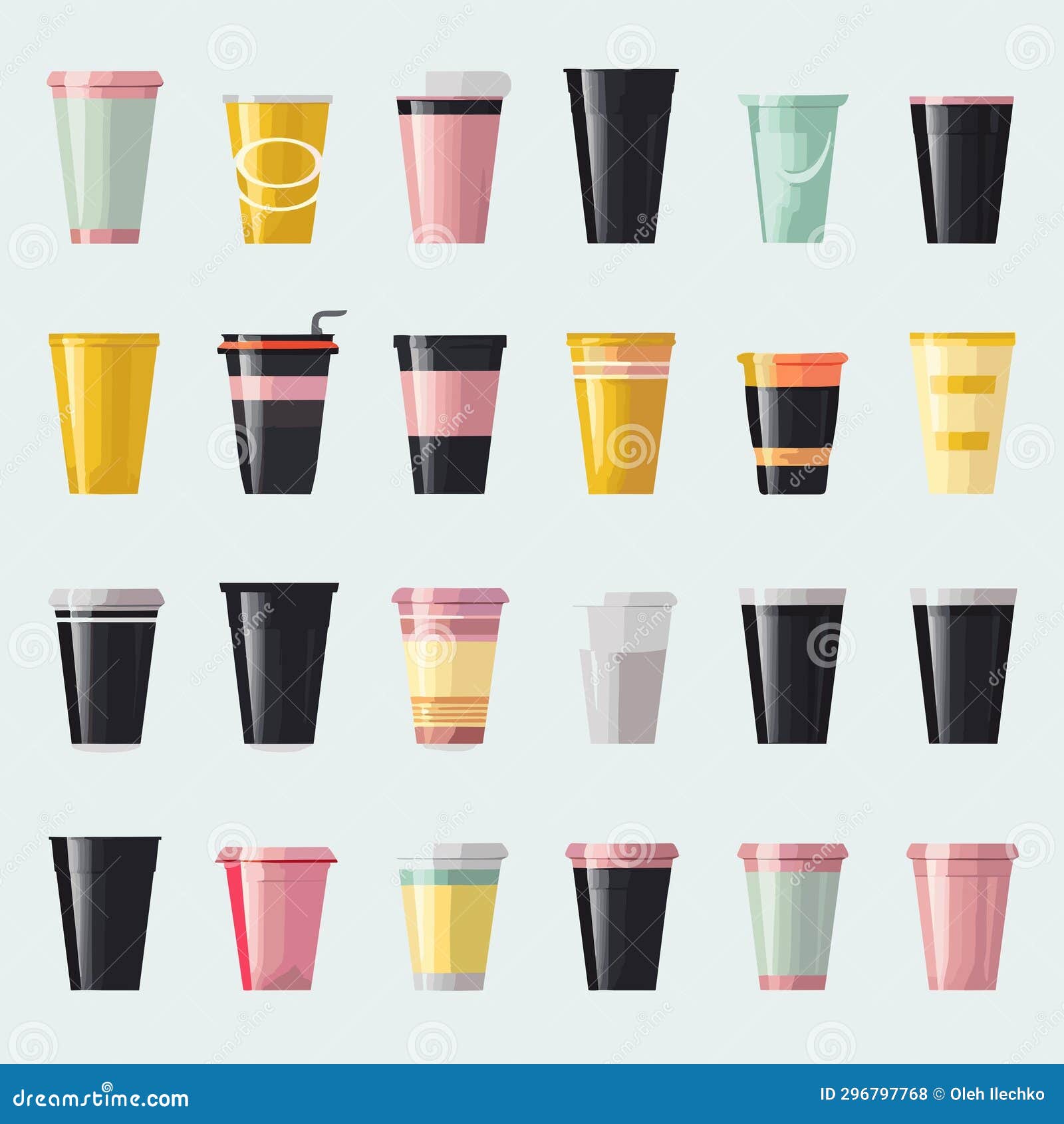 Plastic Cup Vector Flat Minimalistic Isolated Illustration Stock Vector ...