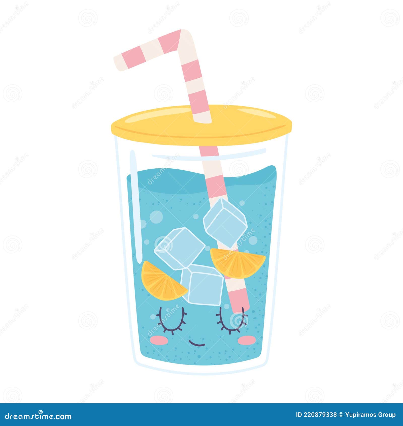 Plastic cup water stock vector. Illustration of disposable - 220879338