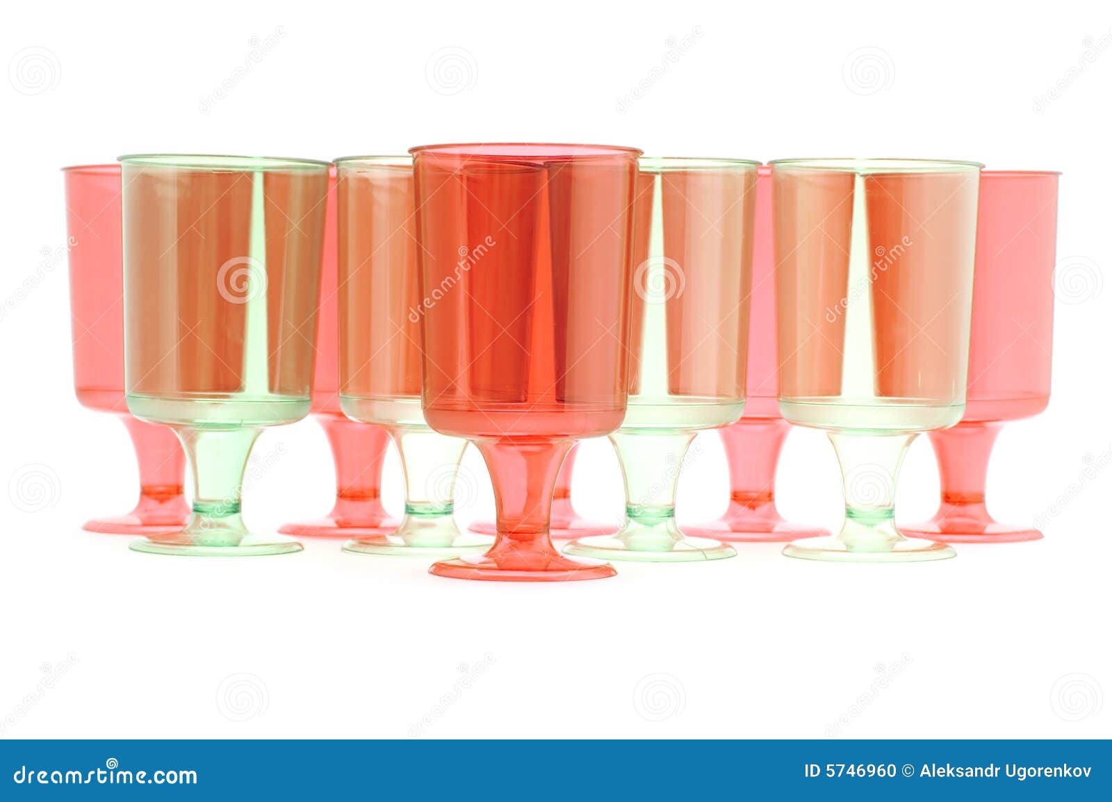 Plastic cups stock photo. Image of isolated, disposable - 5746960