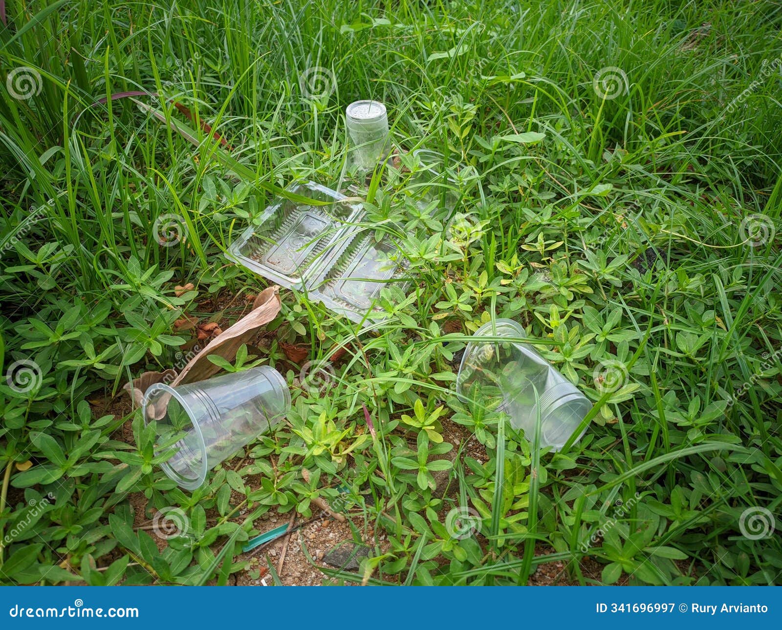 Single-use Plastics. Plastic Waste, Ecological Pollution. Frame Banner ...