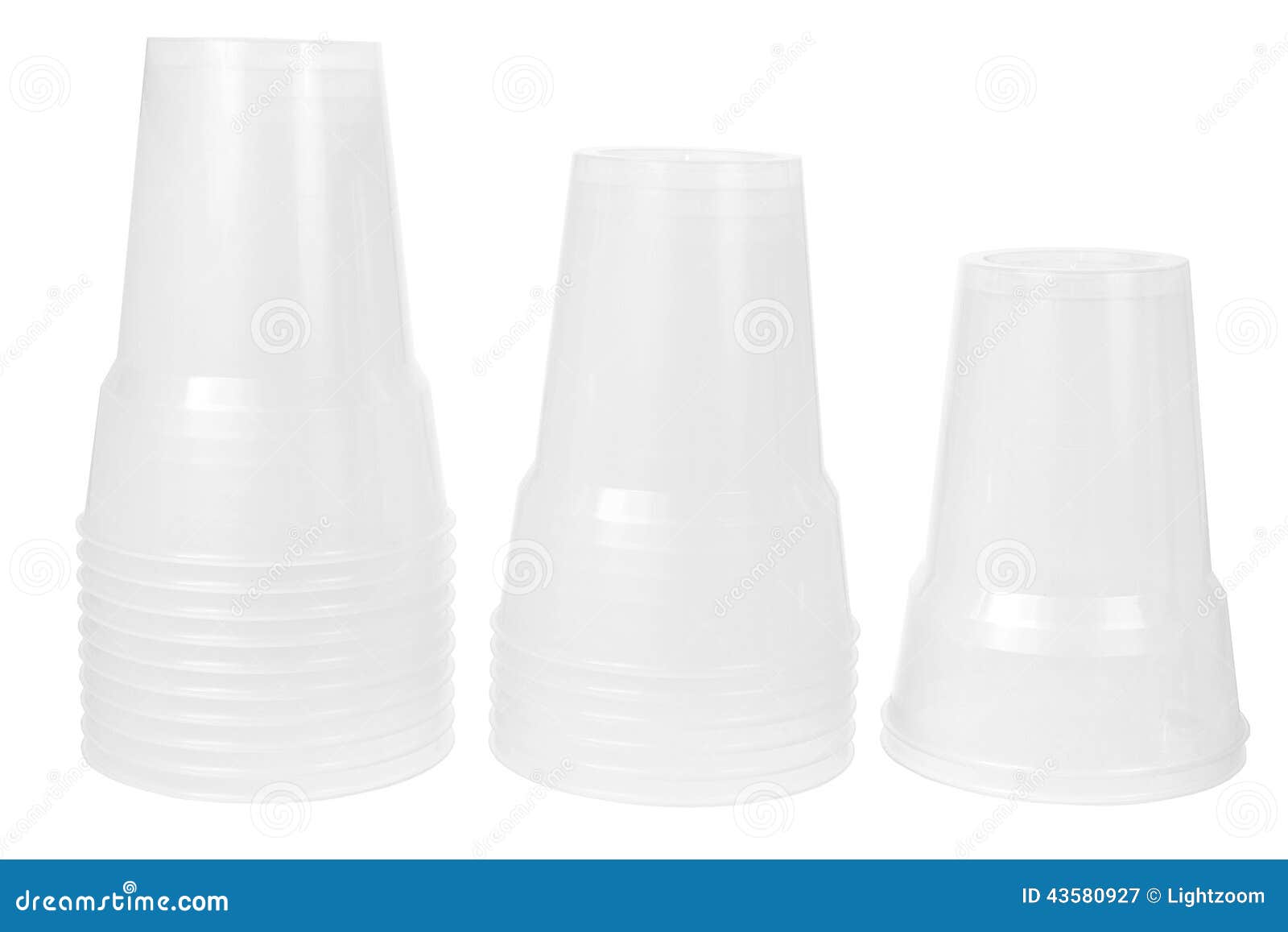Plastic Cups stock image. Image of disposable, pile, cutout - 43580927