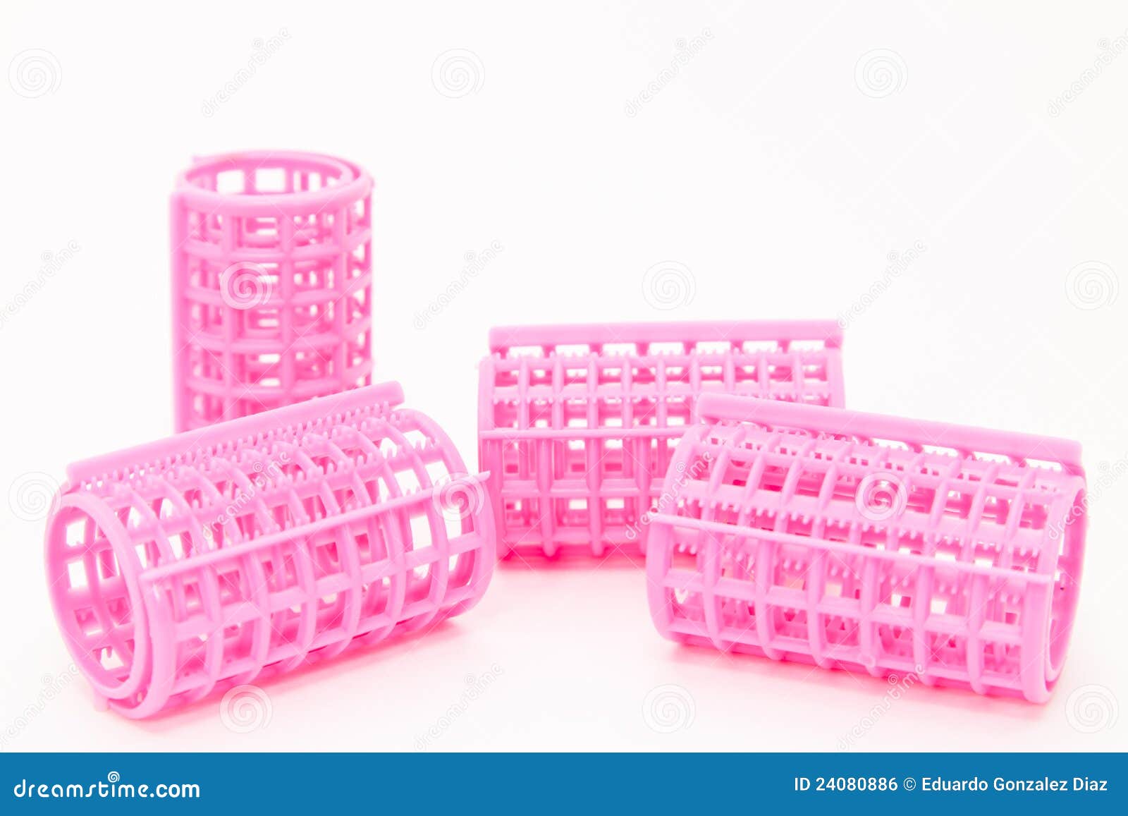Plastic curlers stock photo. Image of hair, isolated - 24080886