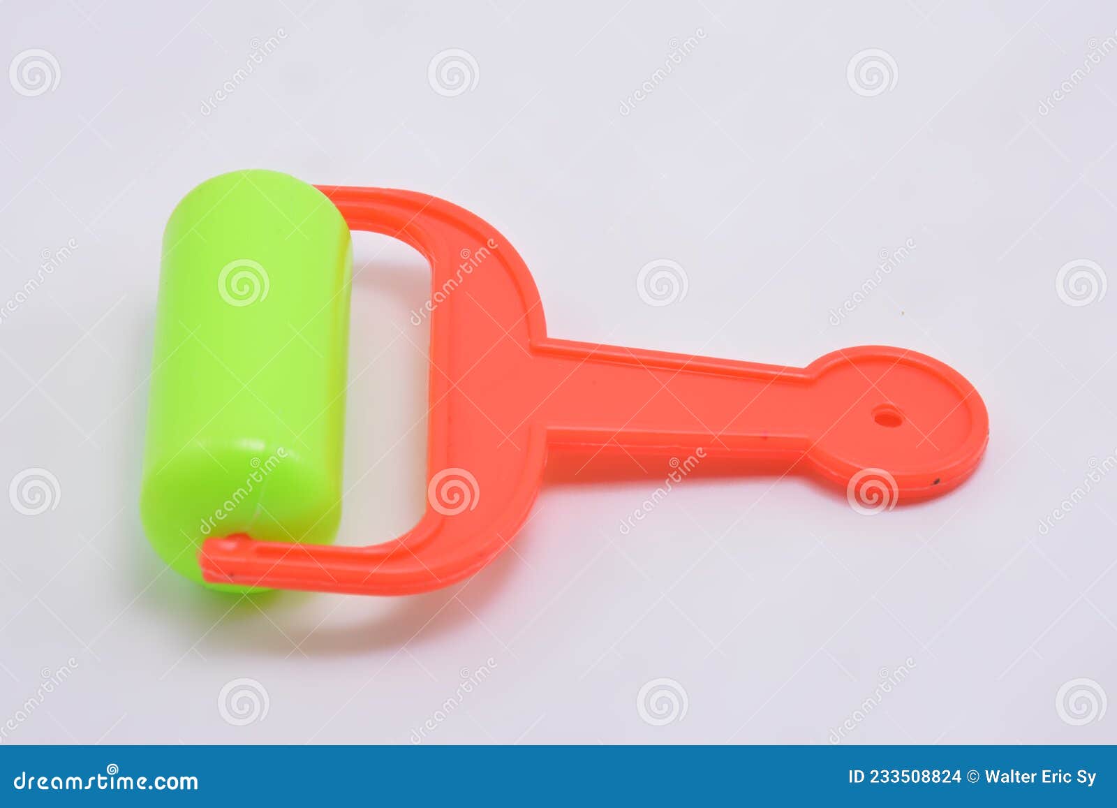 Plastic Cylindrical Shape Clay Rolling Pin with Handle Toy Stock Photo ...