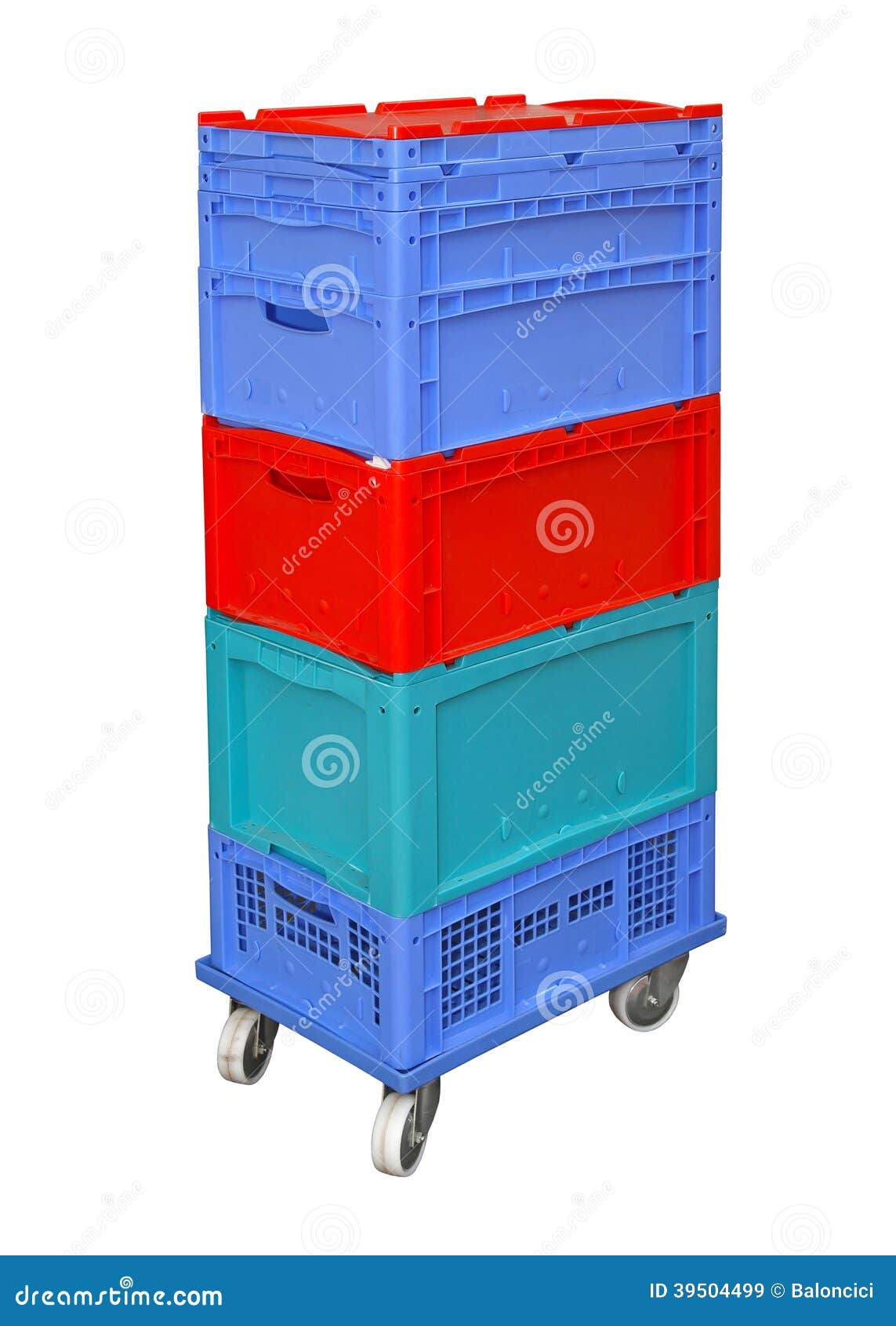 Plastic delivery boxes stock image. Image of equipment - 39504499