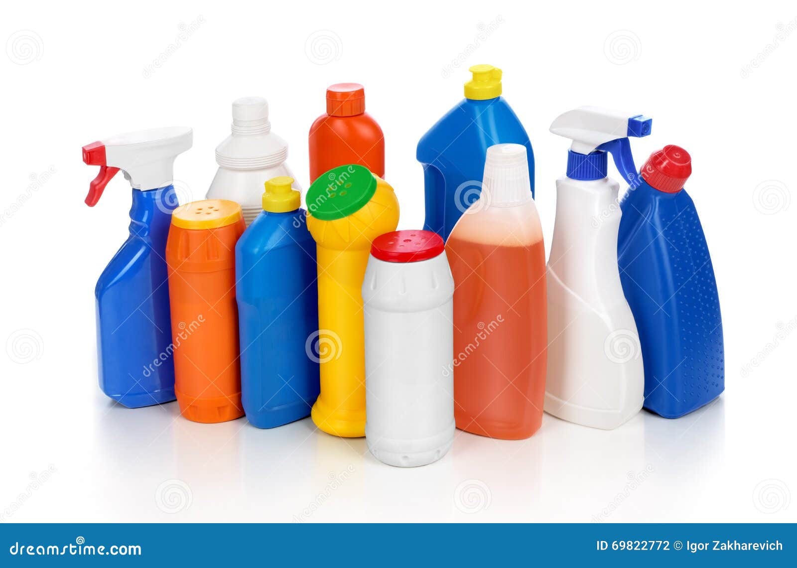 Plastic detergent bottles stock photo. Image of dirty - 69822772