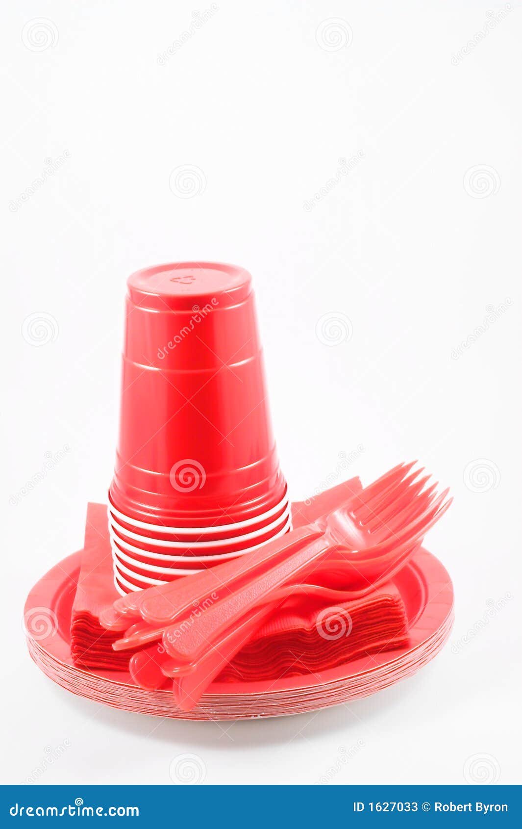 Plastic Dinner Ware stock image. Image of disposable, stack - 1627033