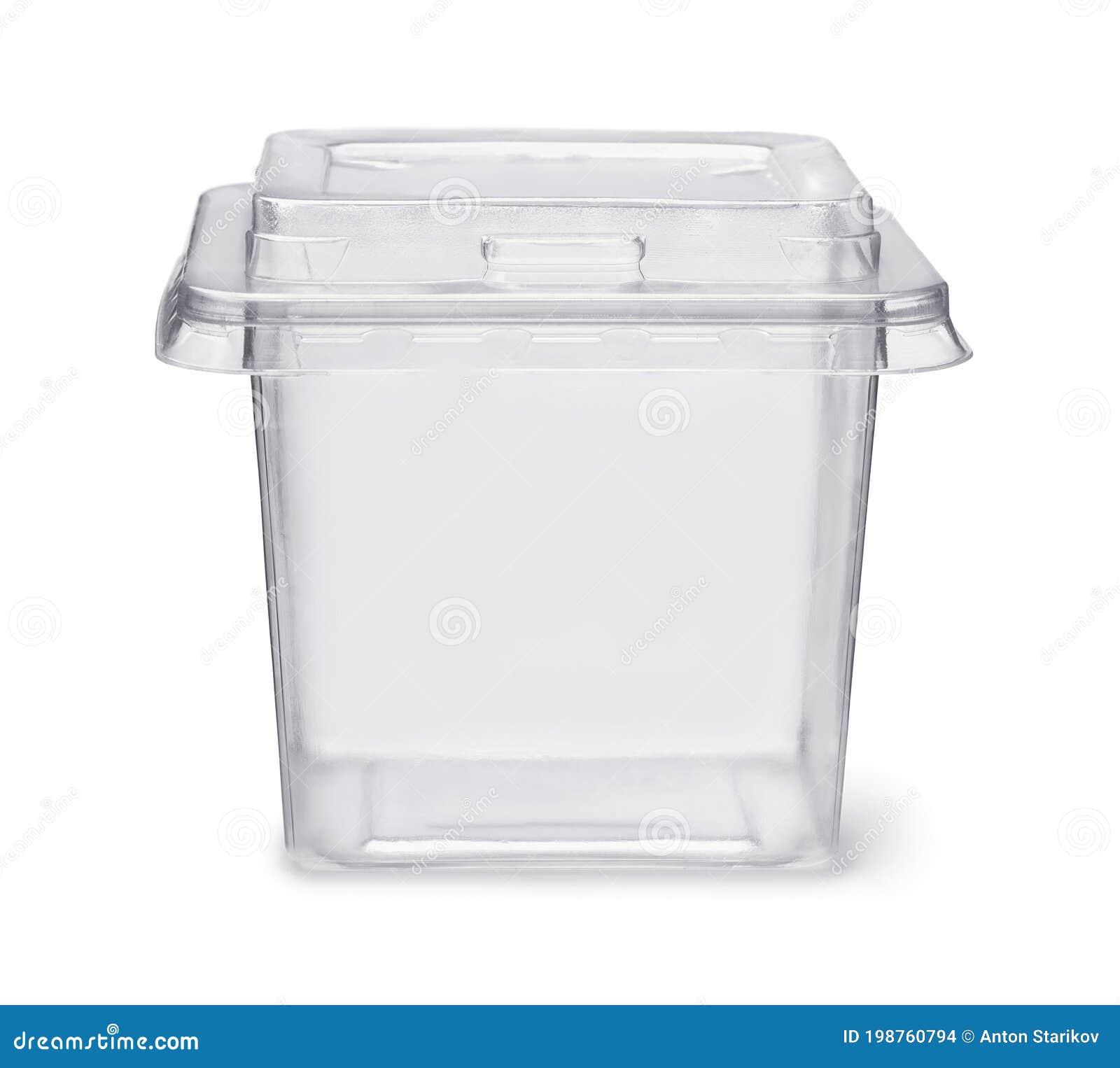 Plastic Disposable Clear Food Box Stock Photo - Image of object, food ...
