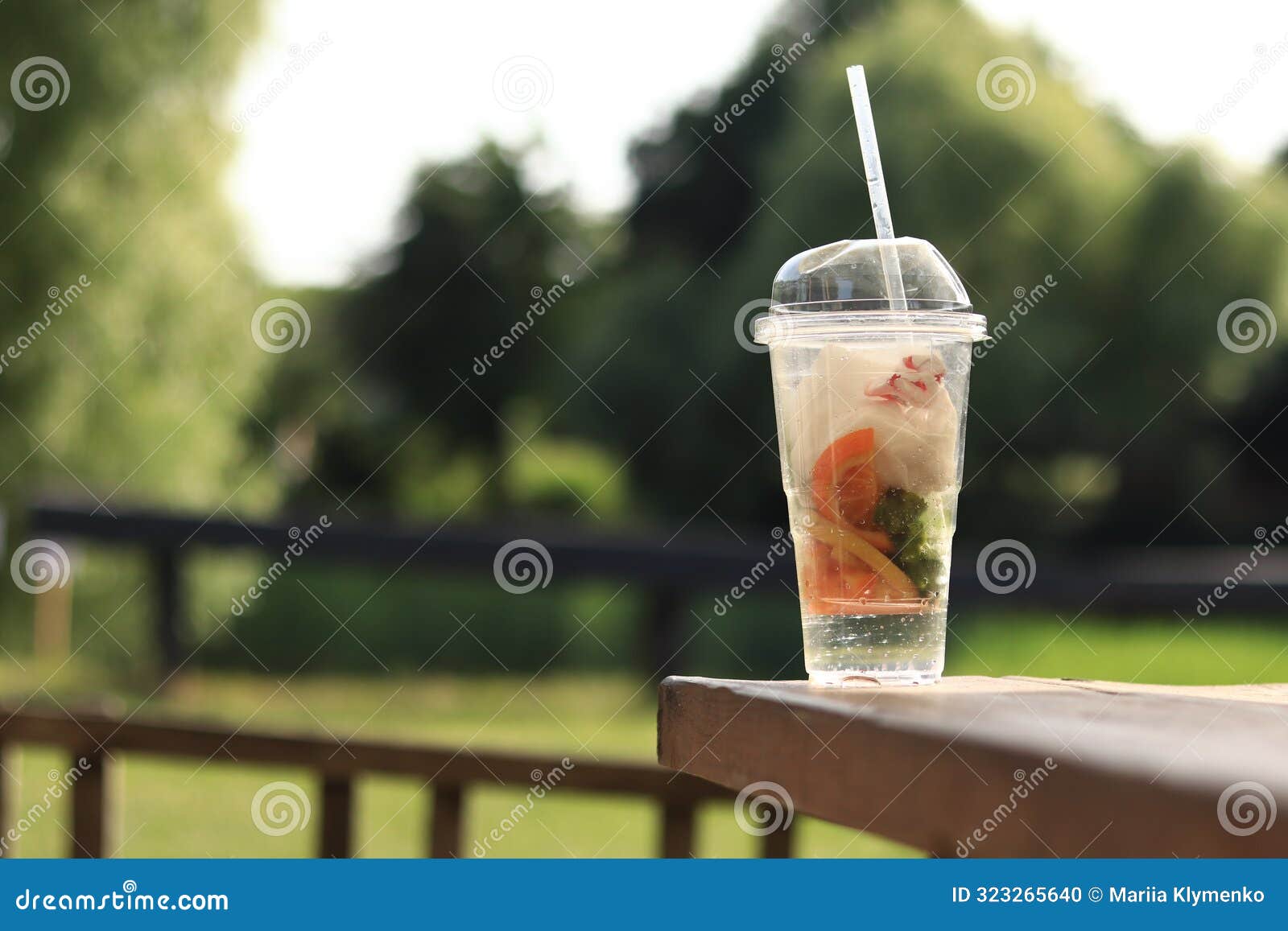 Plastic Disposable Cup with Trash Inside, Close-up Stock Photo - Image ...