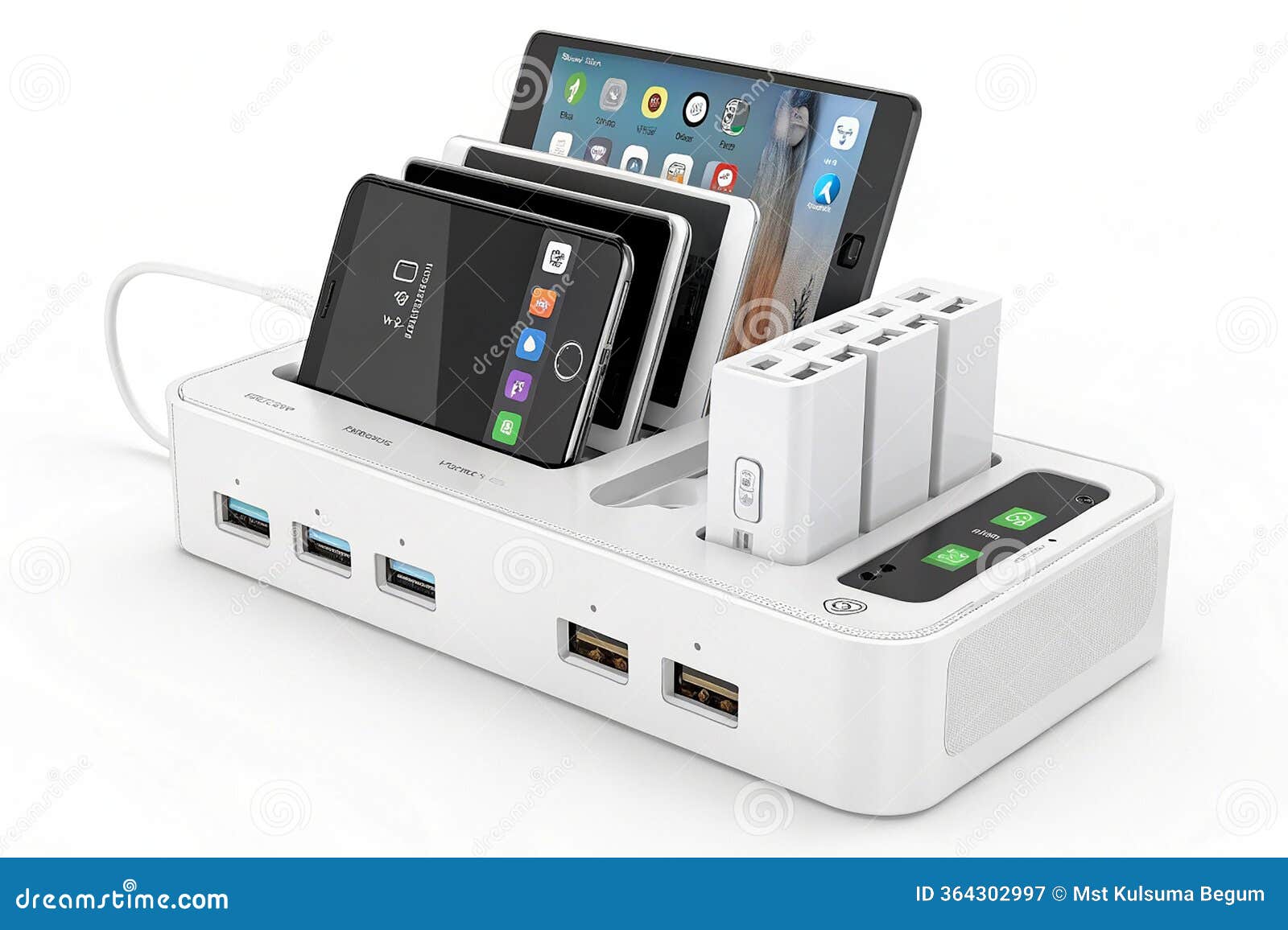 Plastic Docking Station For Charging Multiple Devices Royalty-Free ...