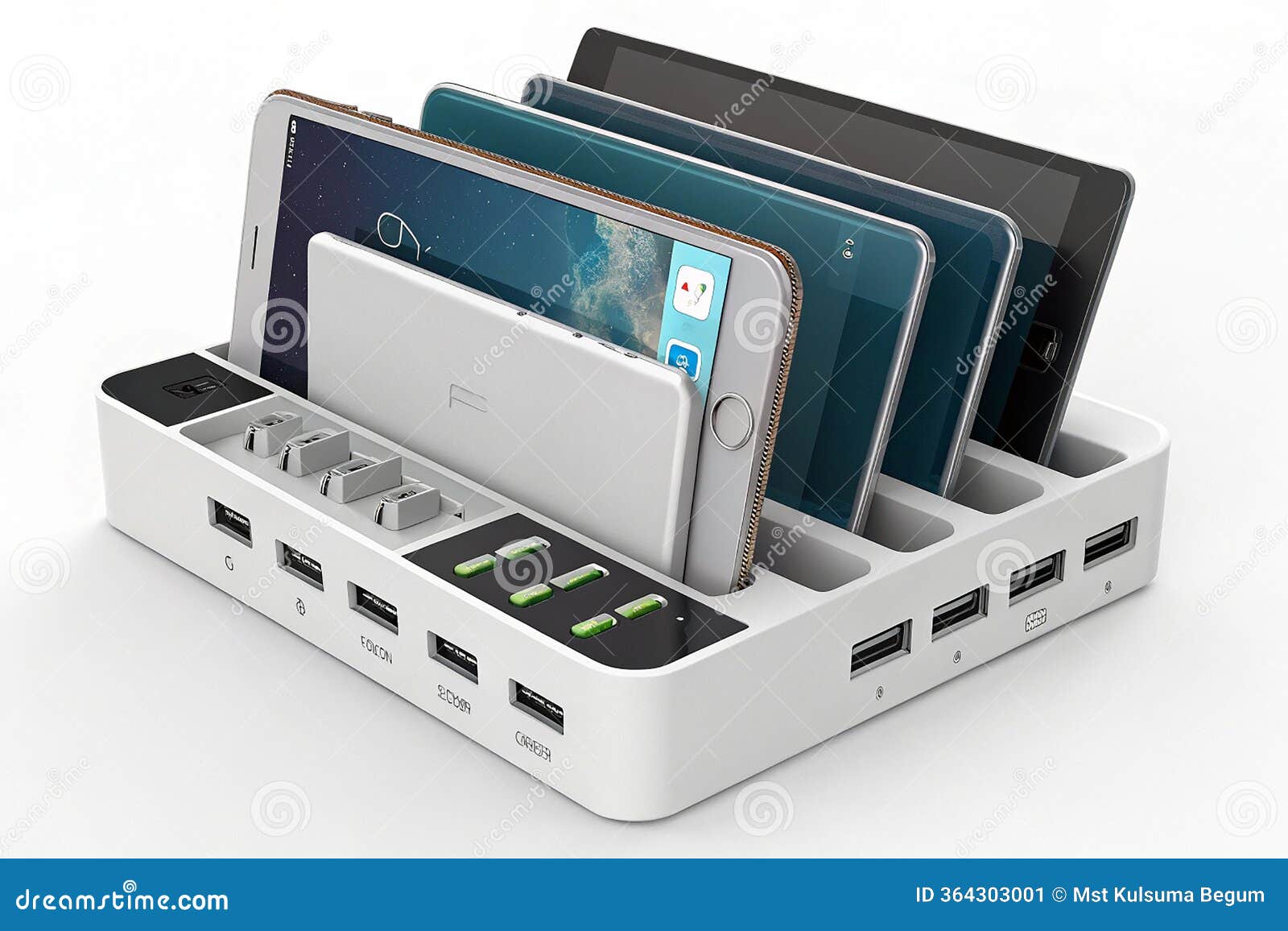 Plastic Docking Station For Charging Multiple Devices Royalty-Free ...