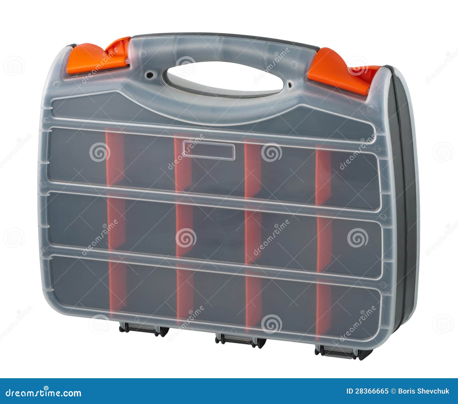 Plastic Doos Van Spijkers En Schroeven Stock Afbeelding - Image of leeg ...