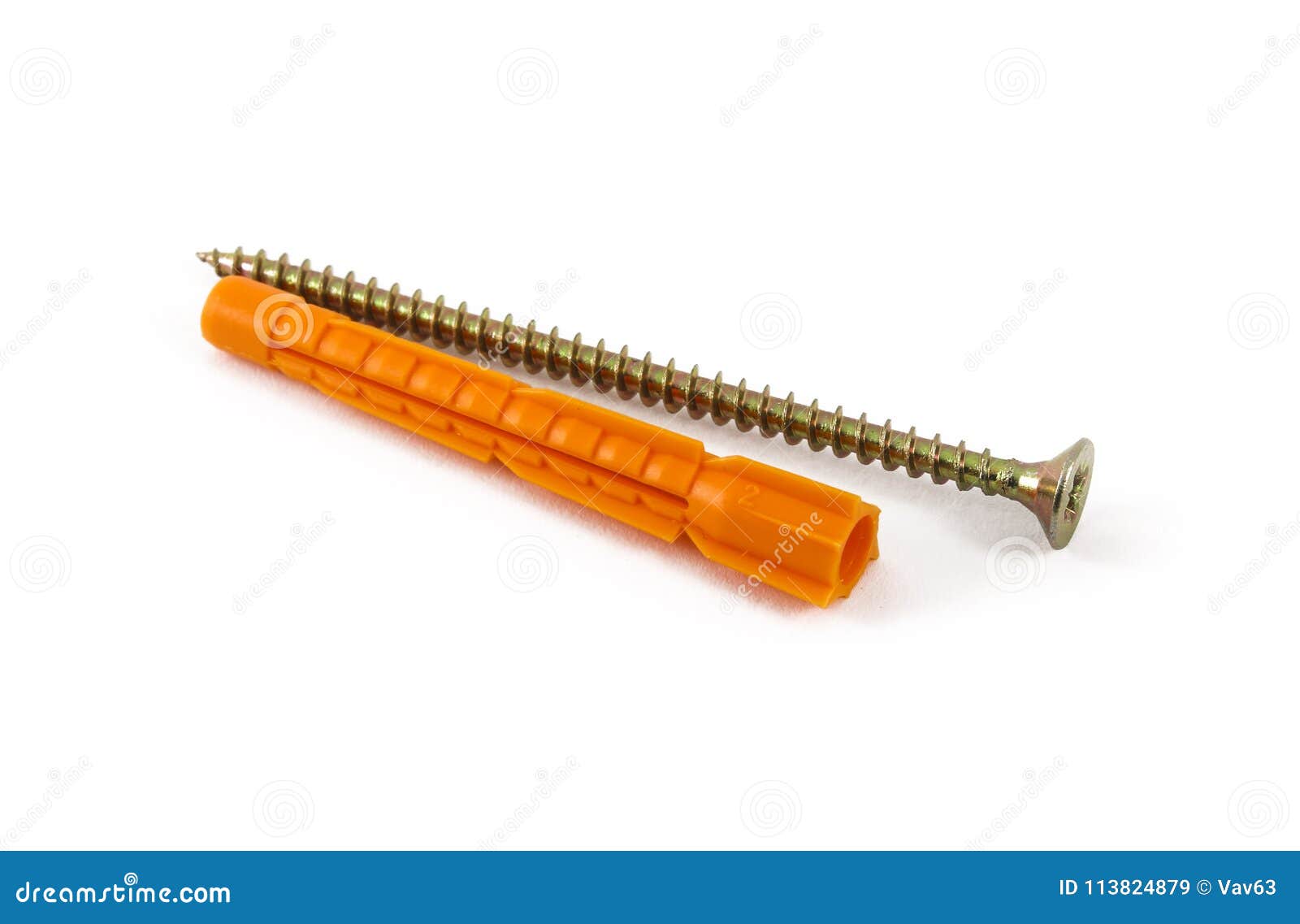 Plastic Dowel and Self-tapping Stock Image - Image of clamping ...