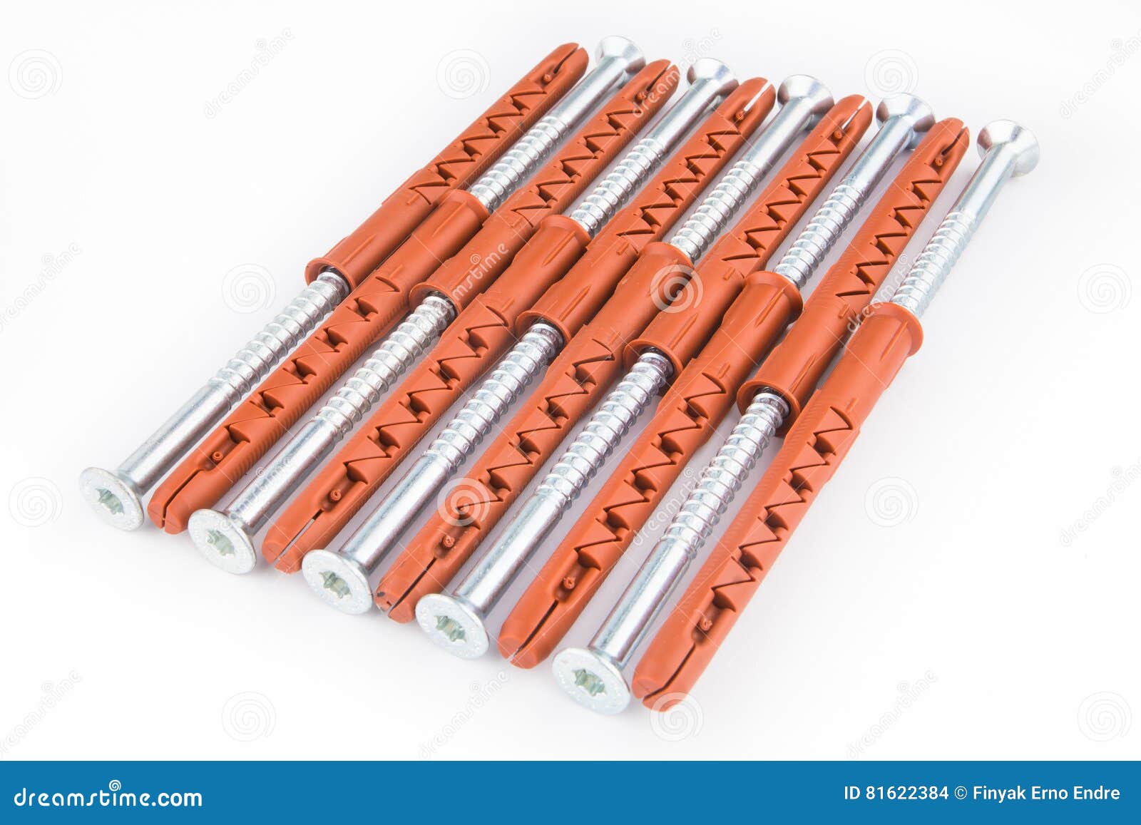 Dowel Pin Or Wall Plugs And Screws For Gypsum Board Royalty-Free Stock ...