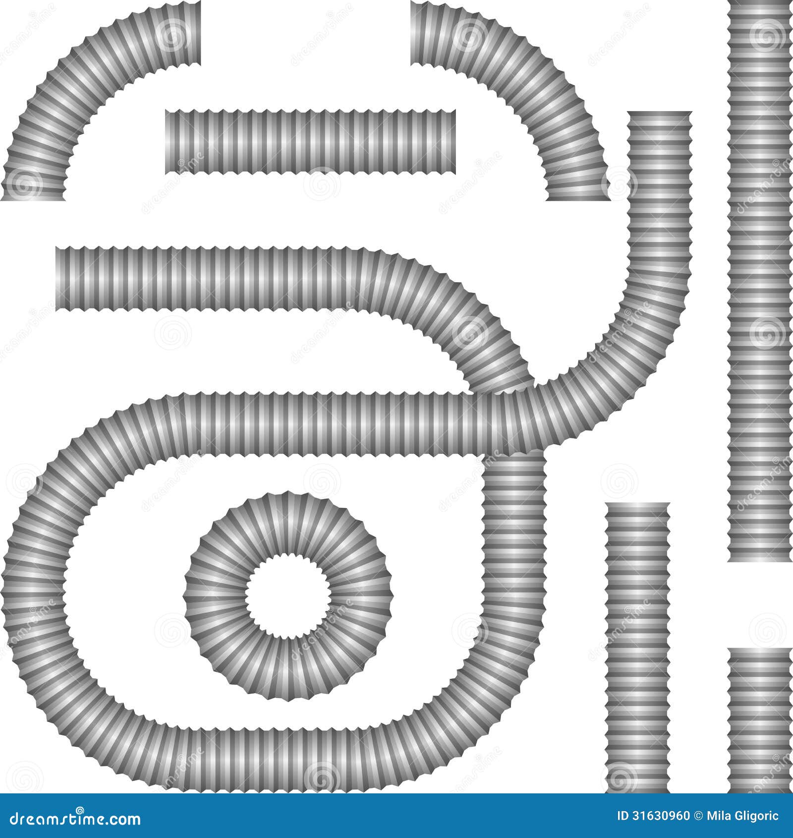 Plastic drain pipe stock vector. Illustration of construction - 31630960