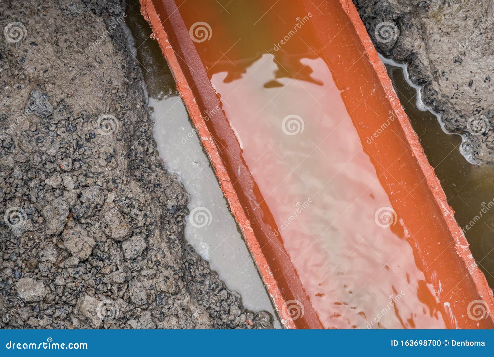 In the Ground There is a Plastic Tube for Shit Stock Photo - Image of ...