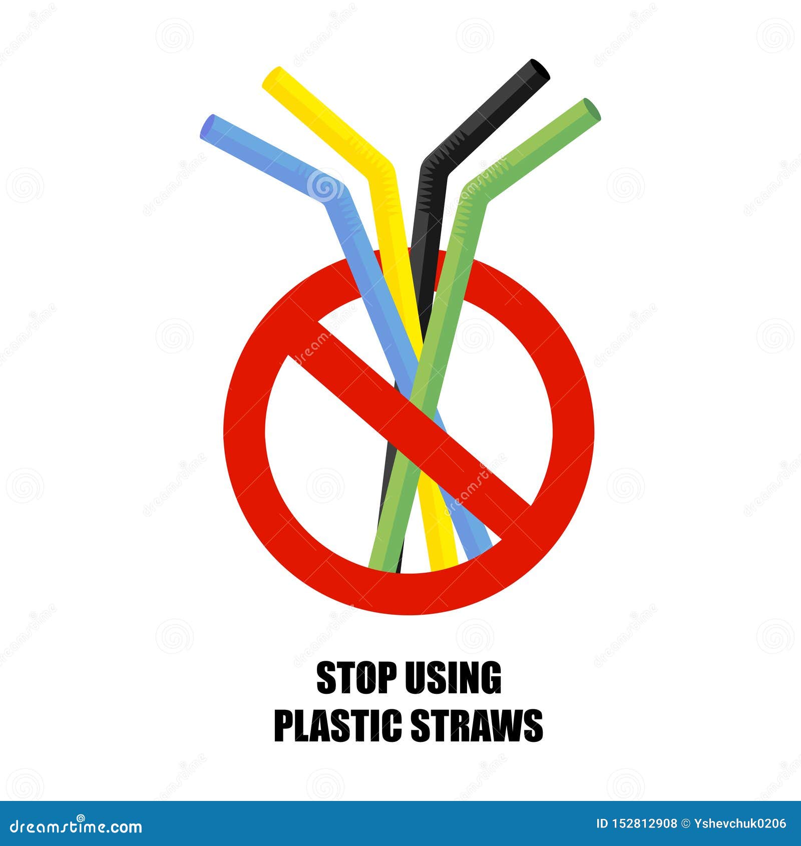 Plastic Drinking Straw. No Plastic. Pollution Problem. Environmental ...