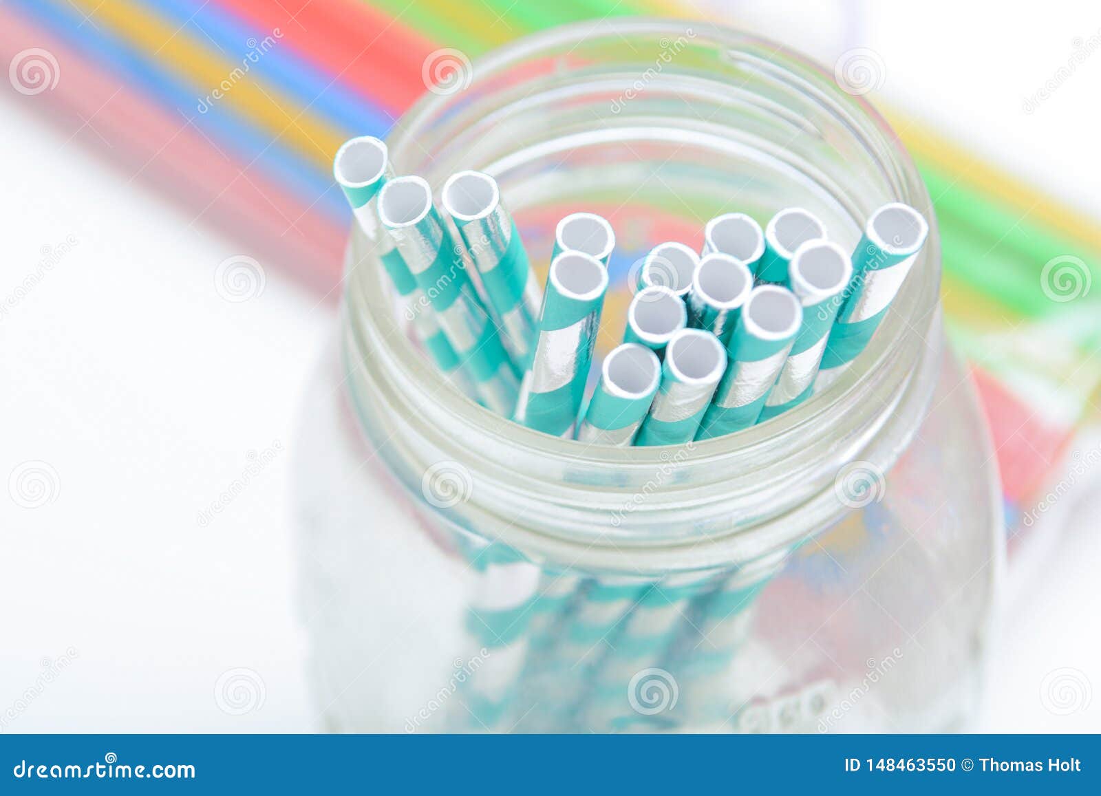 Plastic Drinking Straws, Single Use Plastic Straw Stock Photo - Image ...