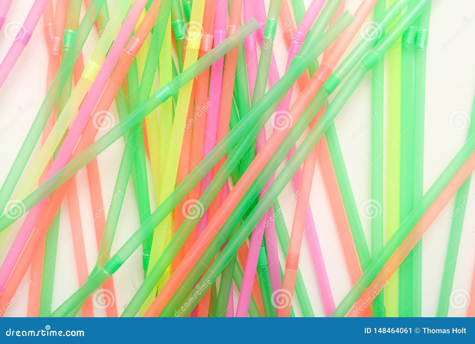 Plastic Drinking Straws, Single Use Plastic Straw Stock Image - Image ...