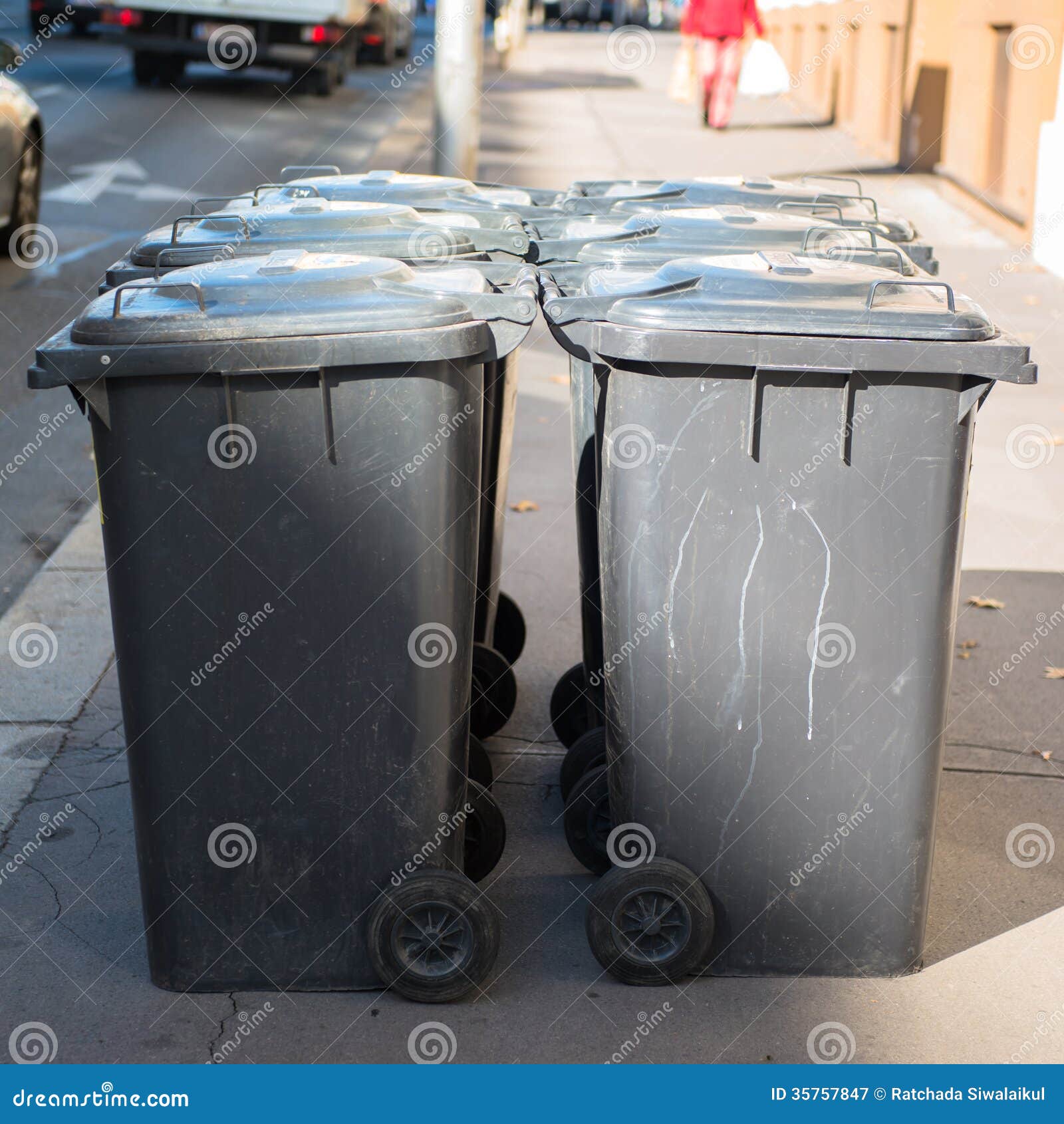 Plastic dust bin stock image. Image of compost, plastic - 35757847