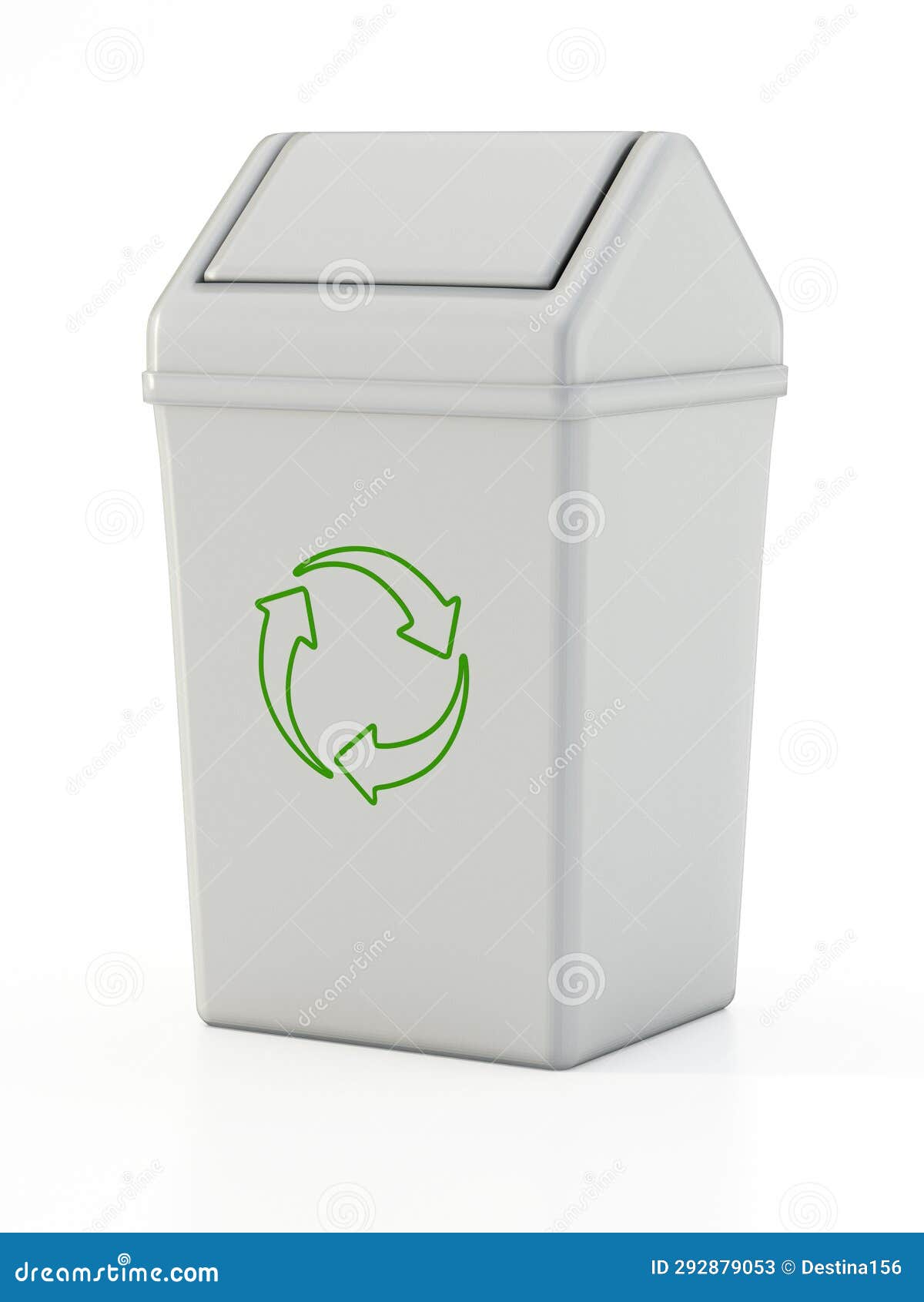 Plastic Dustbin Cartoon Vector | CartoonDealer.com #51767041