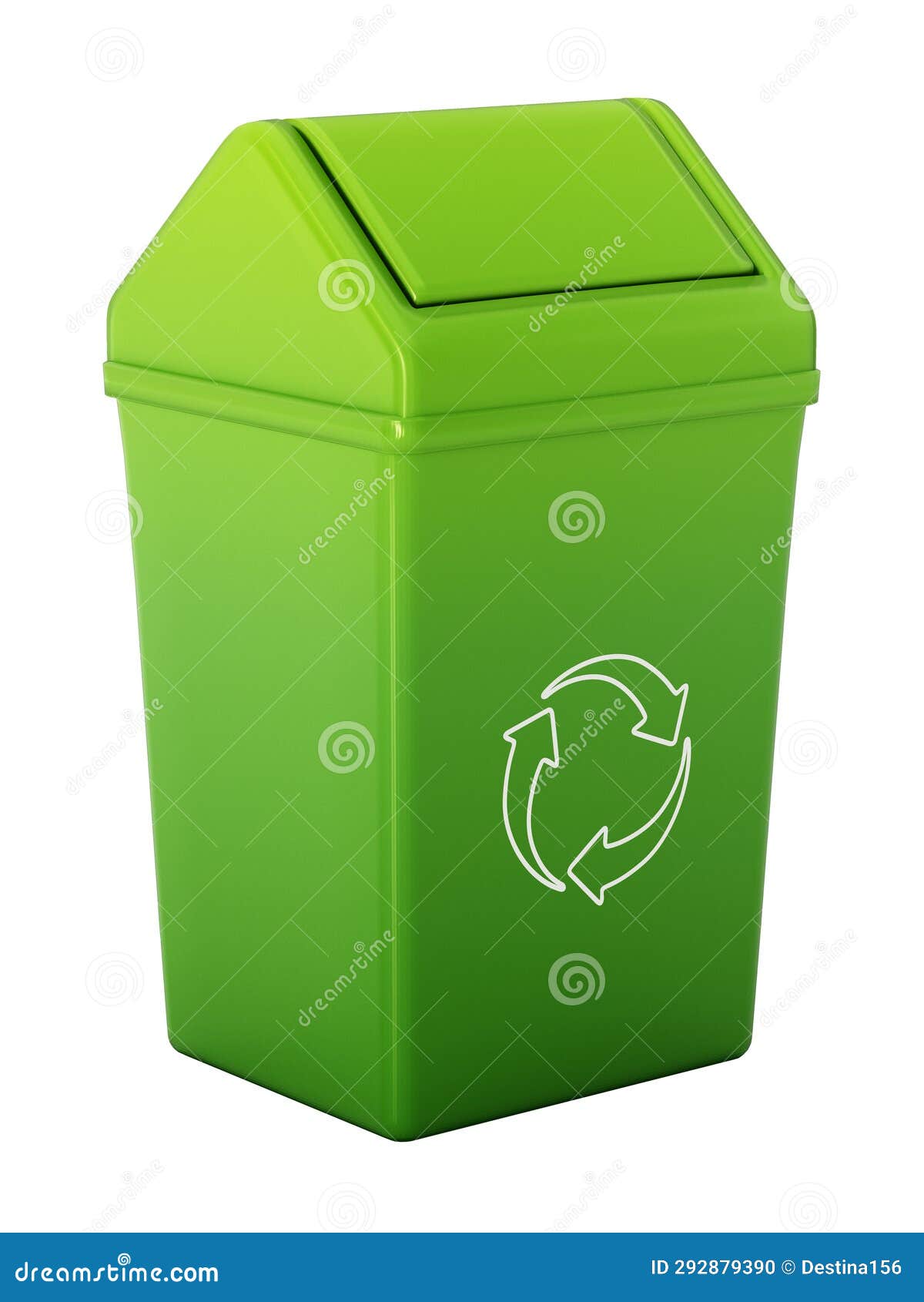 Plastic Dustbin Cartoon Vector | CartoonDealer.com #51767041