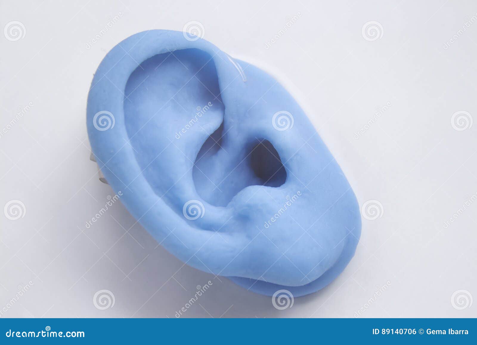 Plastic Ear on Neutral Background Stock Photo - Image of medicine, aids ...