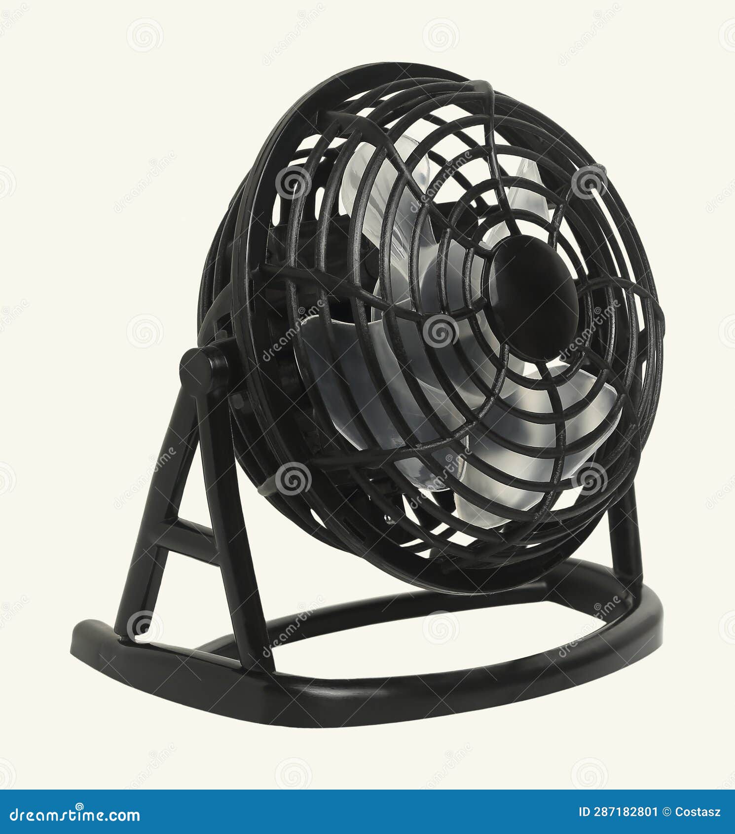 Plastic electric fan stock image. Image of single, closeup - 287182801