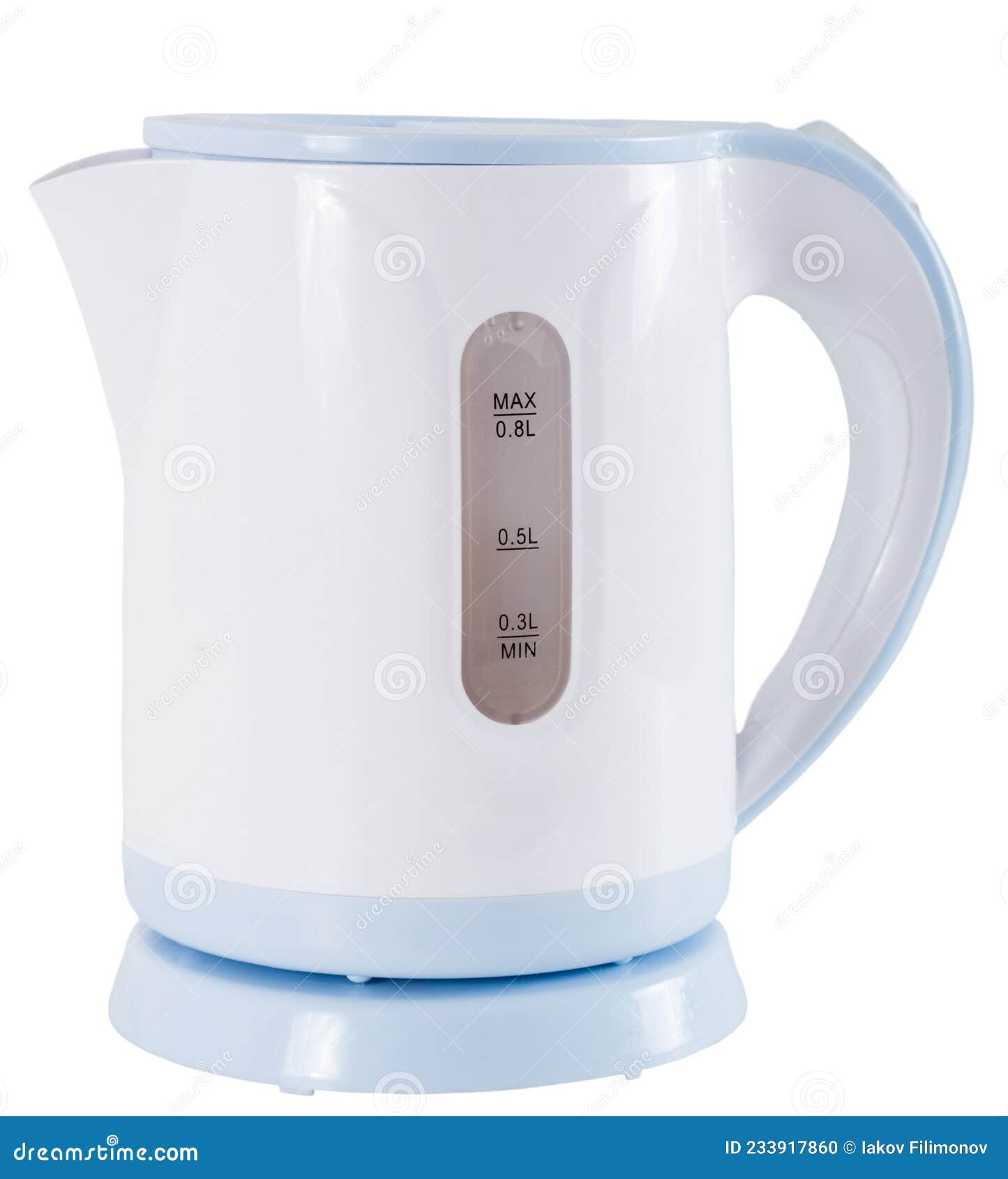 Plastic electric kettle stock photo. Image of small - 233917860