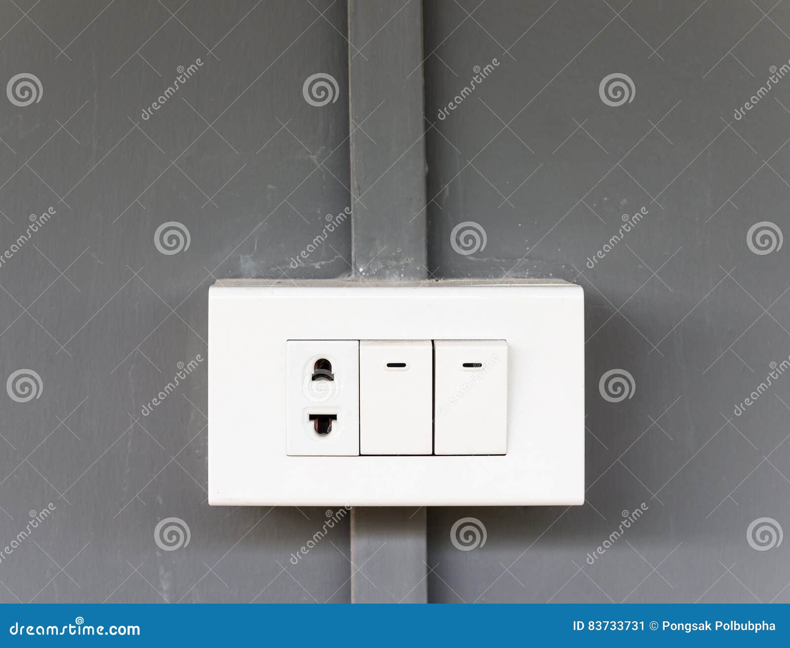 Plastic electrical socket. stock image. Image of interior - 83733731