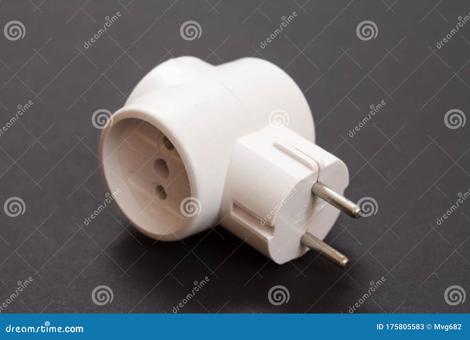 Plastic Electrical Tee on a Black Background Stock Image - Image of ...