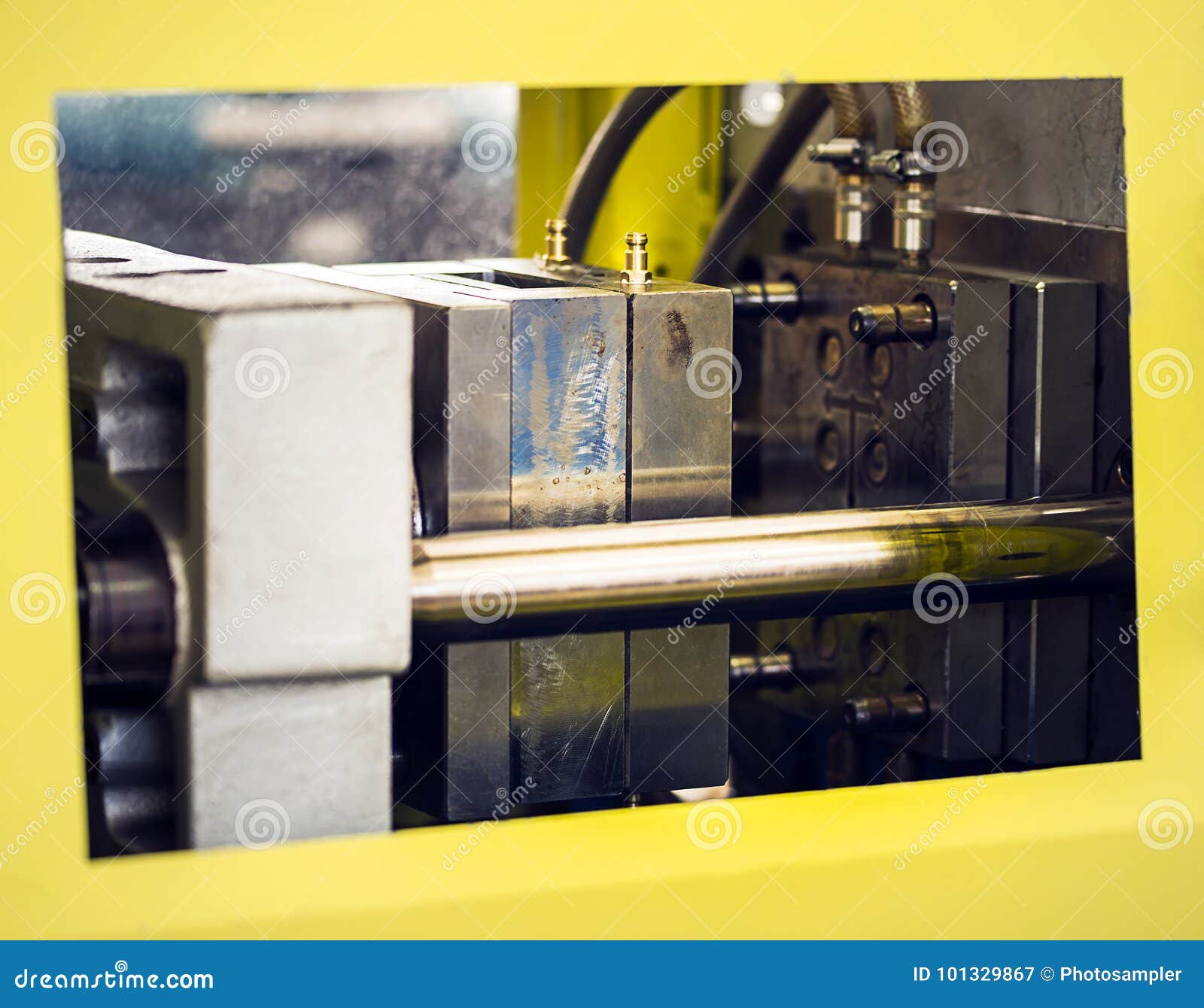 Metal Mould Or Plastic Injection Mold Setup On High Pressure Injection ...