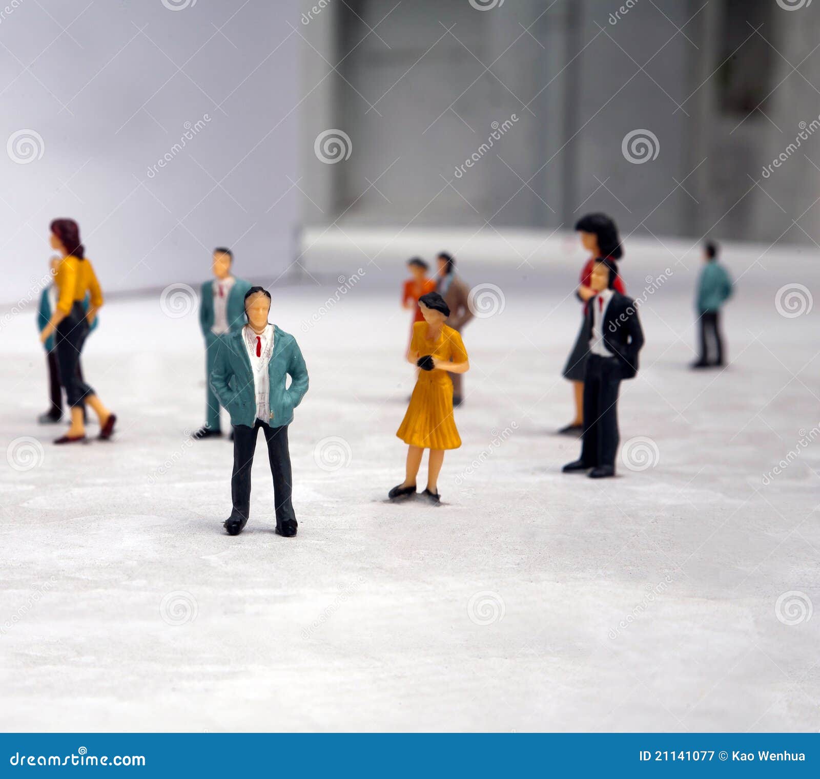 Plastic Fake Miniature People Stock Image - Image of business, little ...