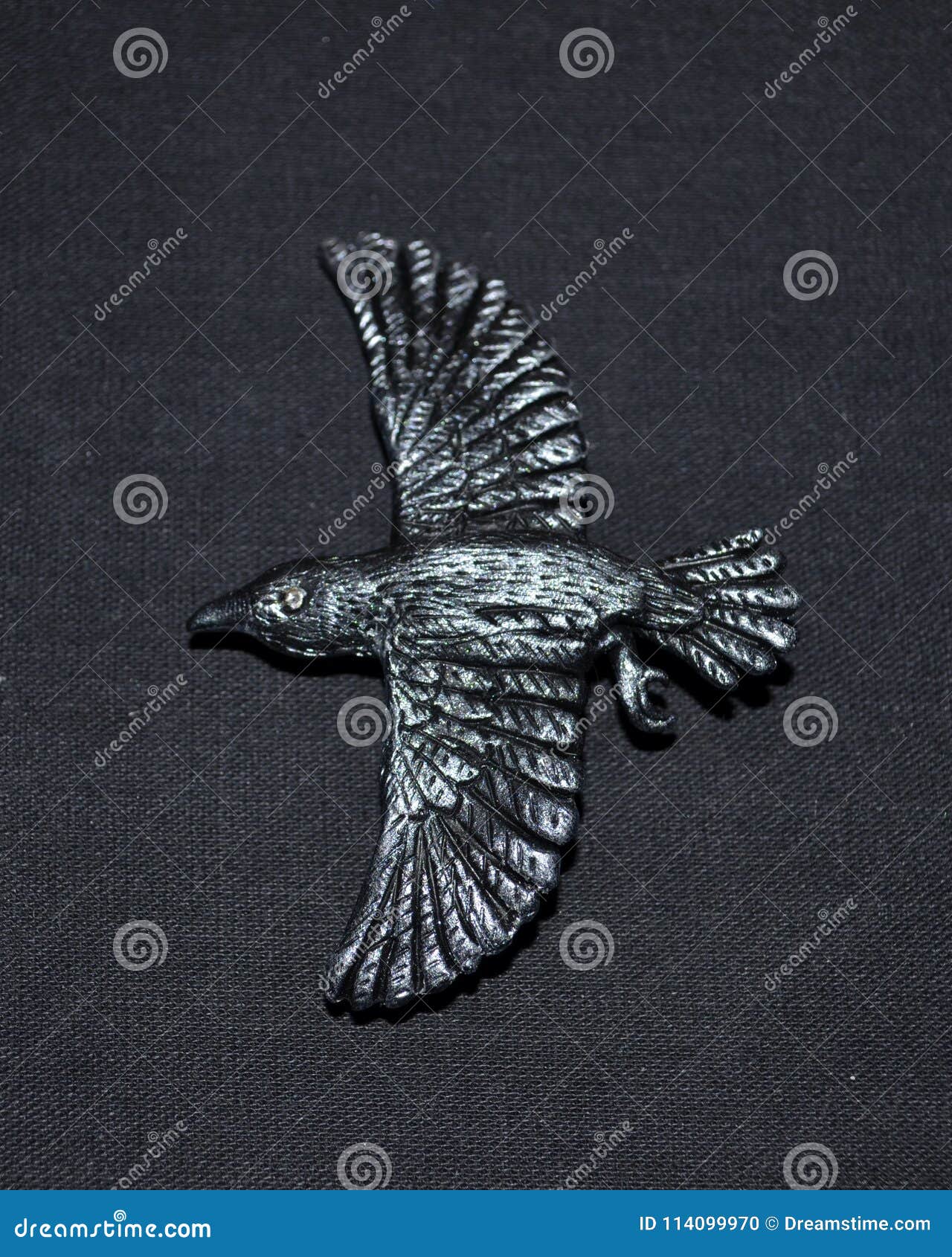 Plastic Figurine of a Black Raven Stock Photo - Image of wildlife, bird ...