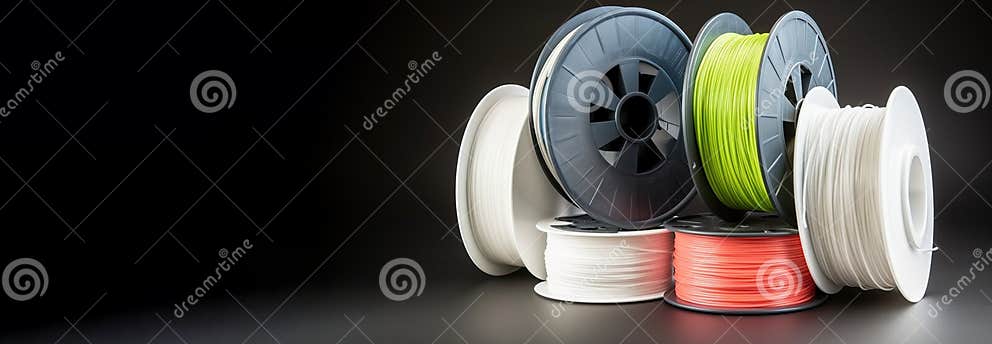 Plastic Filament Material PLA and ABS for Printing on a 3D Printer in ...