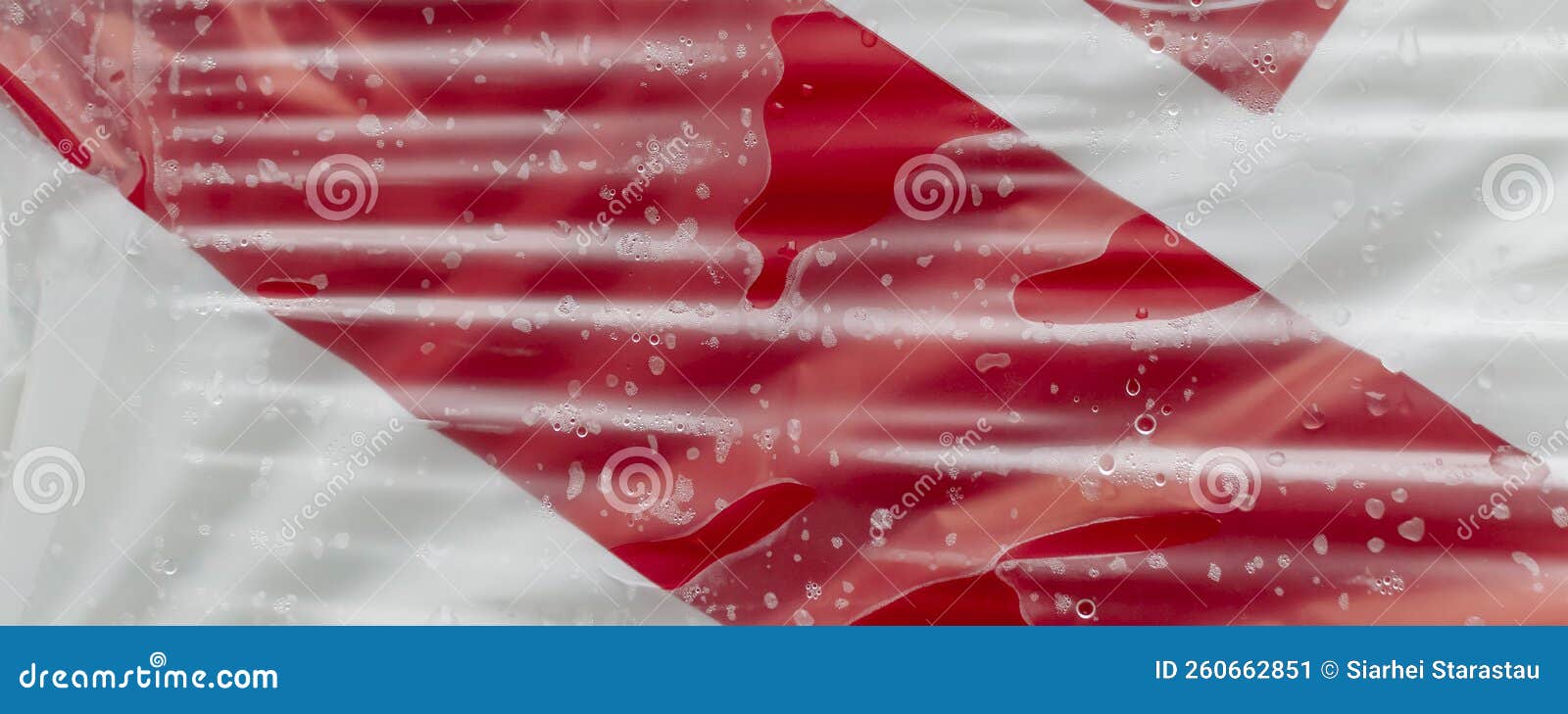 The Plastic Film is Covered with Droplets Stock Image - Image of ...