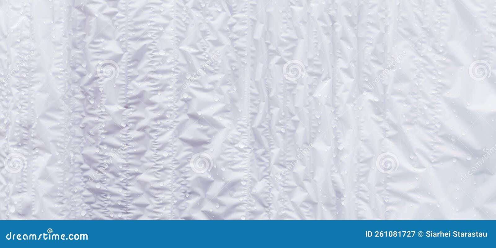 The Plastic Film is Covered with Droplets Stock Image - Image of ...