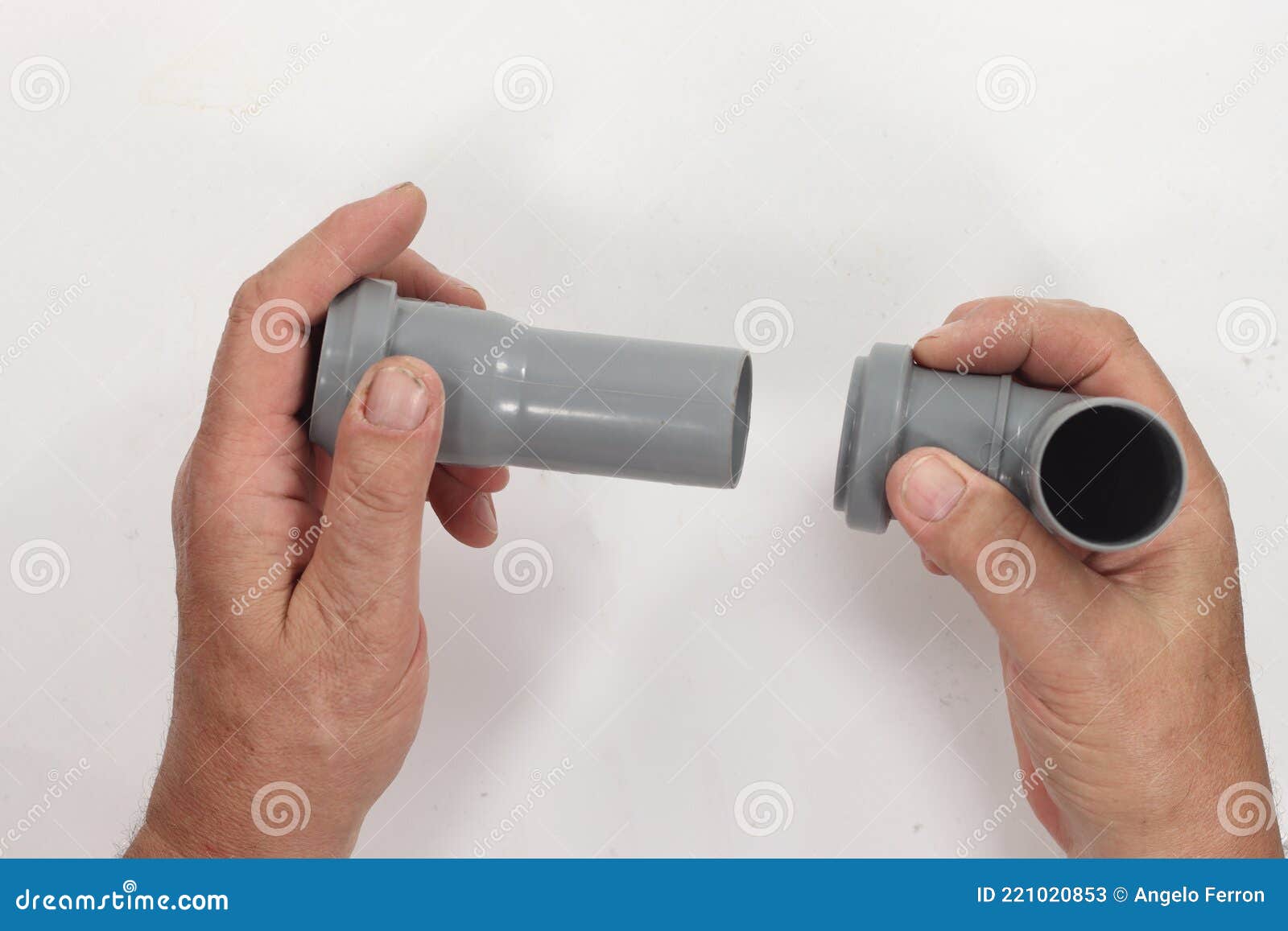 Plastic Fittings for Plumbing and Bends and Joints Joints Stock Image ...