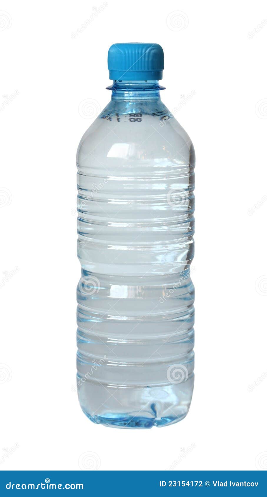 Plastic flaska med vatten. arkivfoto. Bild av bakgrund - 23154172