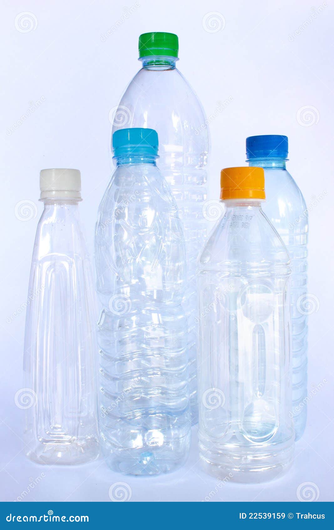 Plastic Flessen Voor Kringloopproces Stock Afbeelding - Image of kalm ...