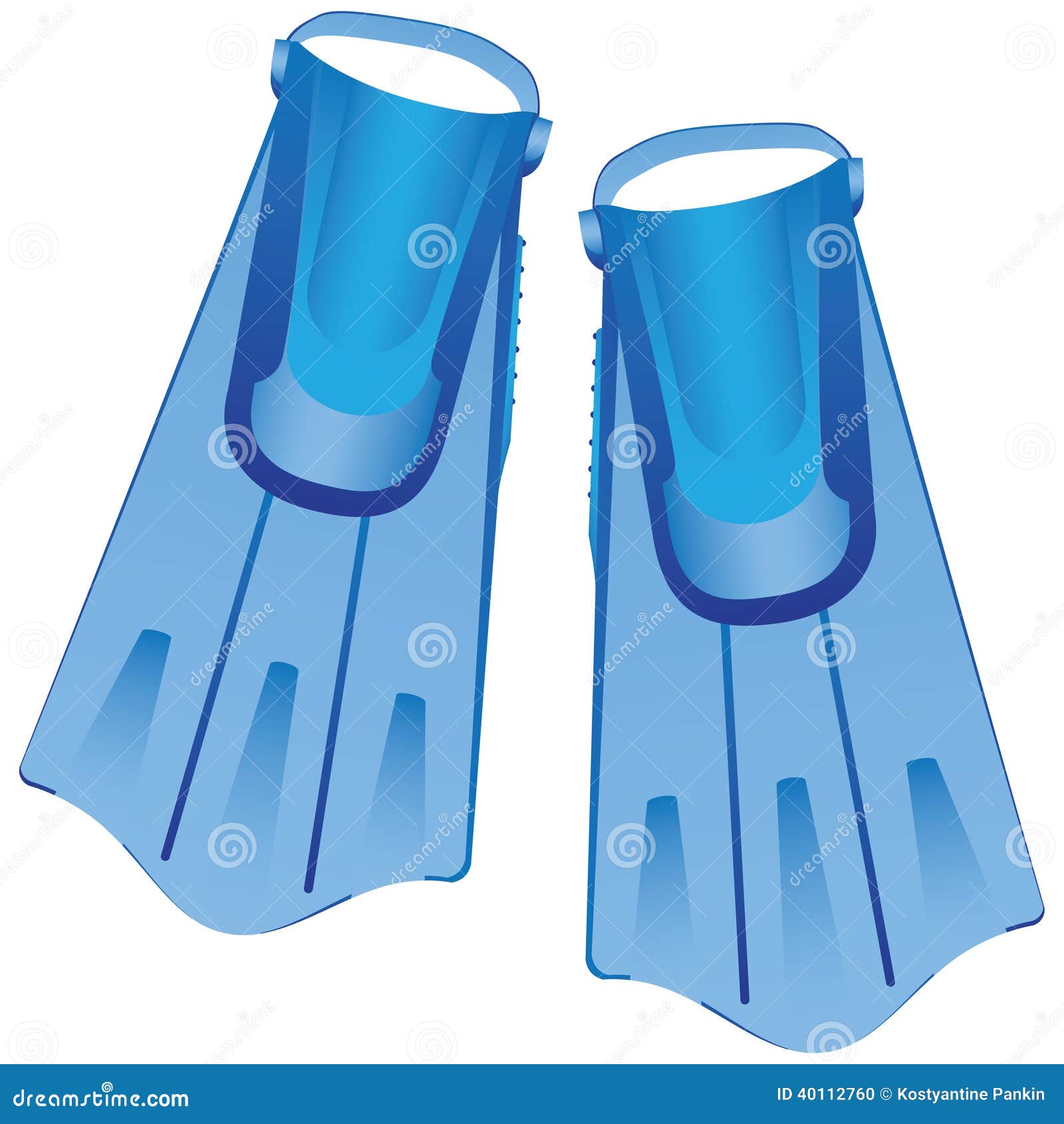 Plastic Flippers stock vector. Illustration of sport - 40112760