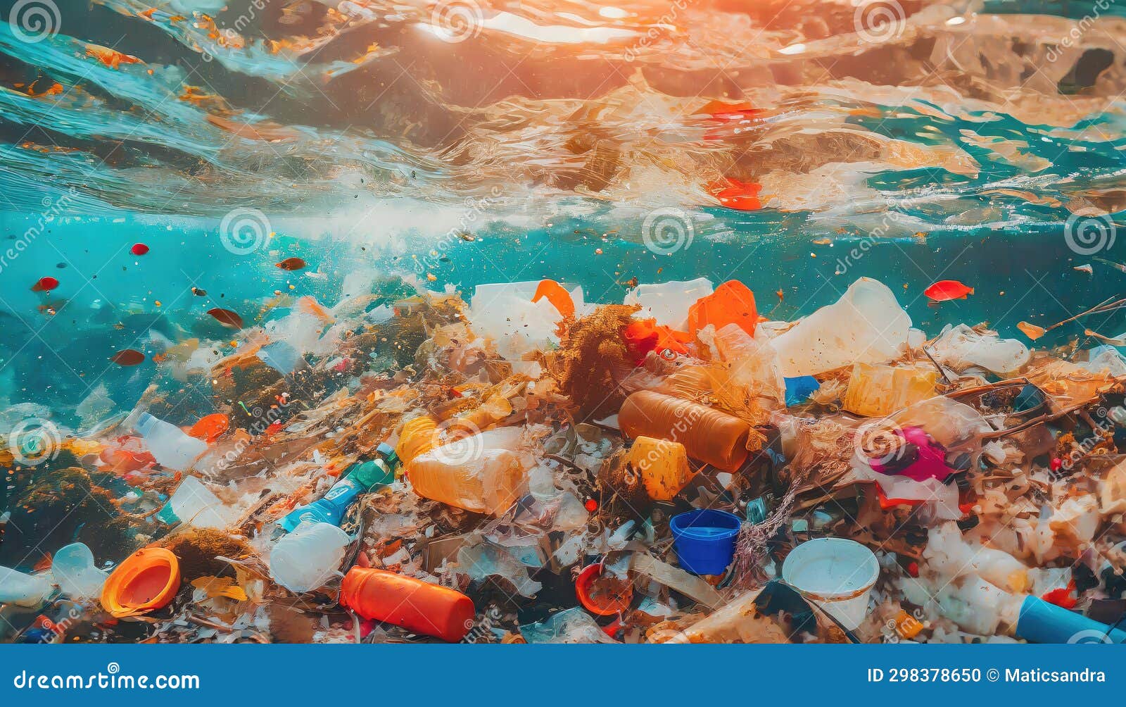 Plastic Bag Floating In The Ocean, Plastic Pollution In Ocean, Plastic ...
