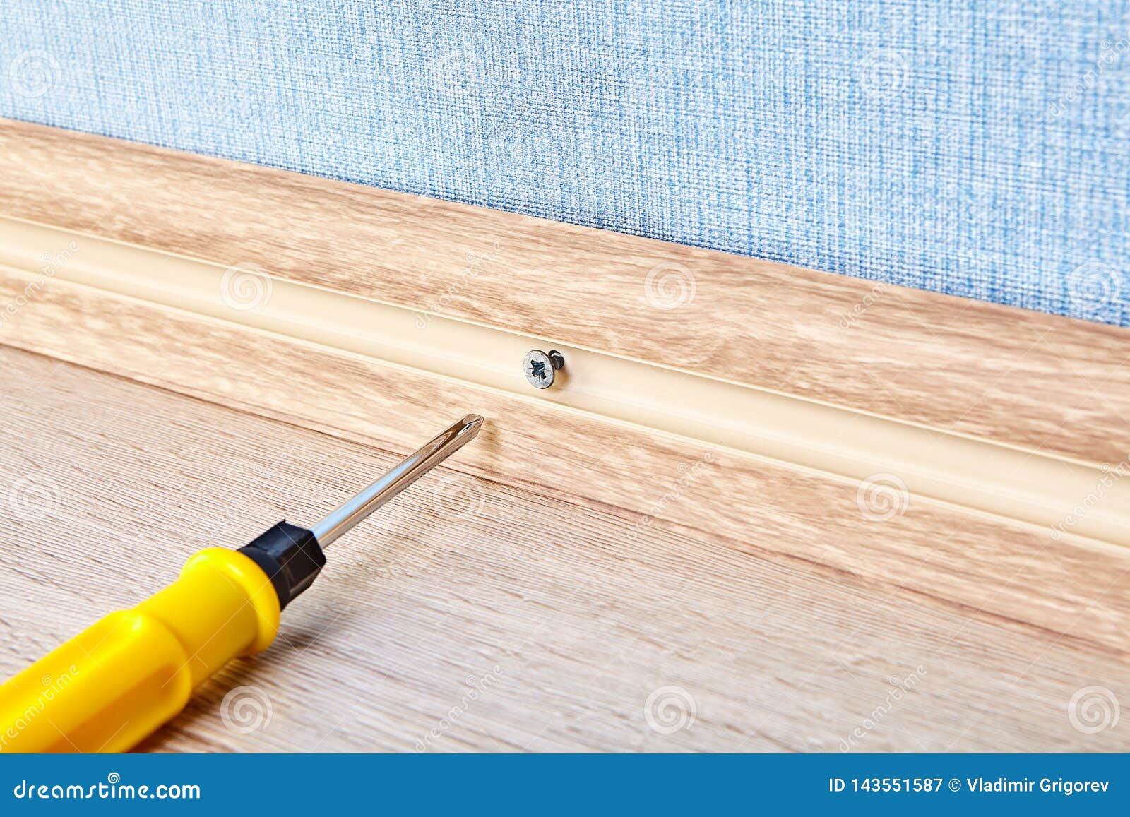 Plastic Floor Plinth with Cable Channel Stock Image - Image of plinth ...