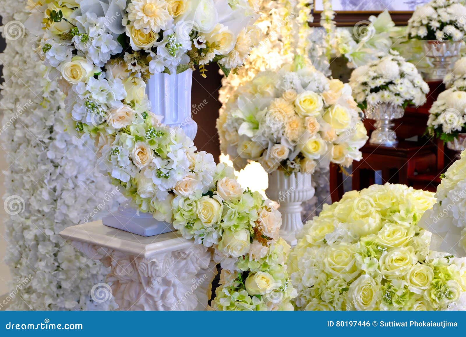 Plastic Flower for Decoration Stock Photo - Image of closeup ...