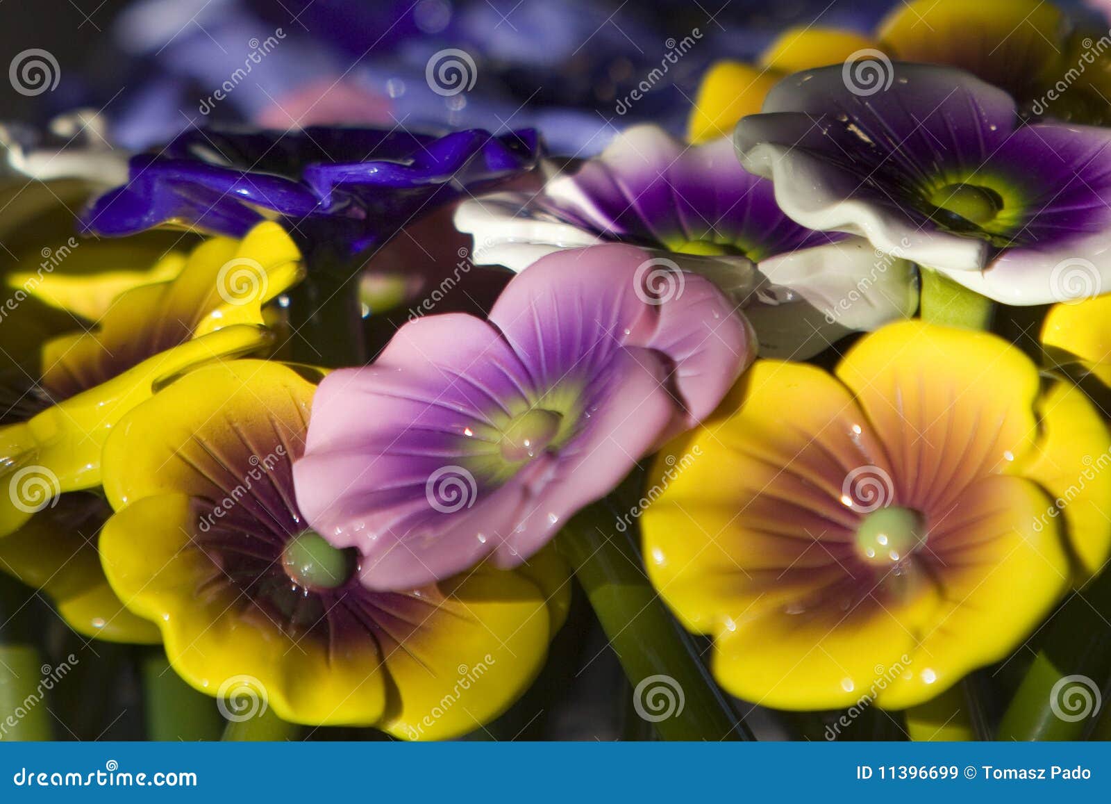 Plastic Flowers stock image. Image of flower, blooms - 11396699